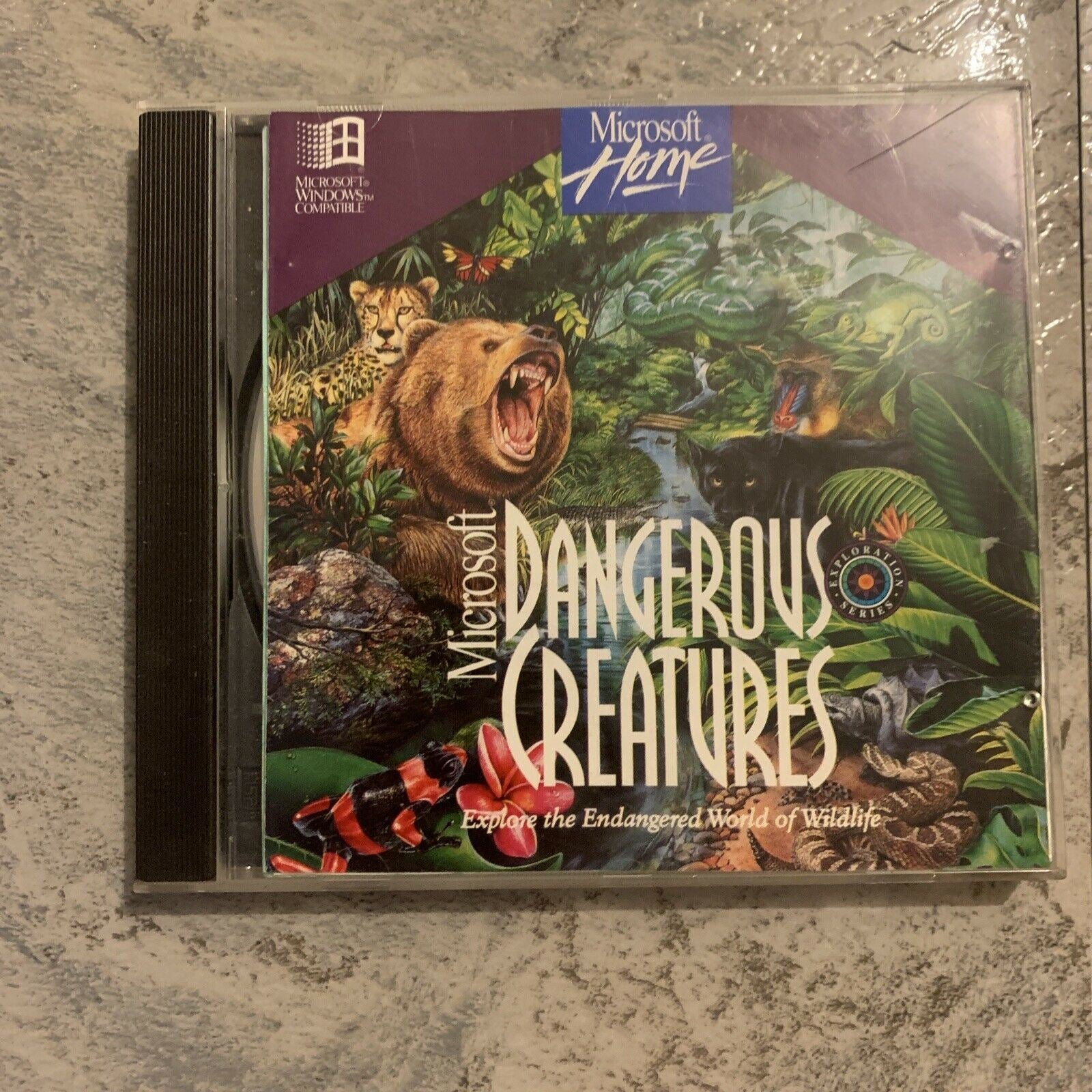 Microsoft Dangerous Creatures - PC Windows CDROM 1994 – Retro Unit