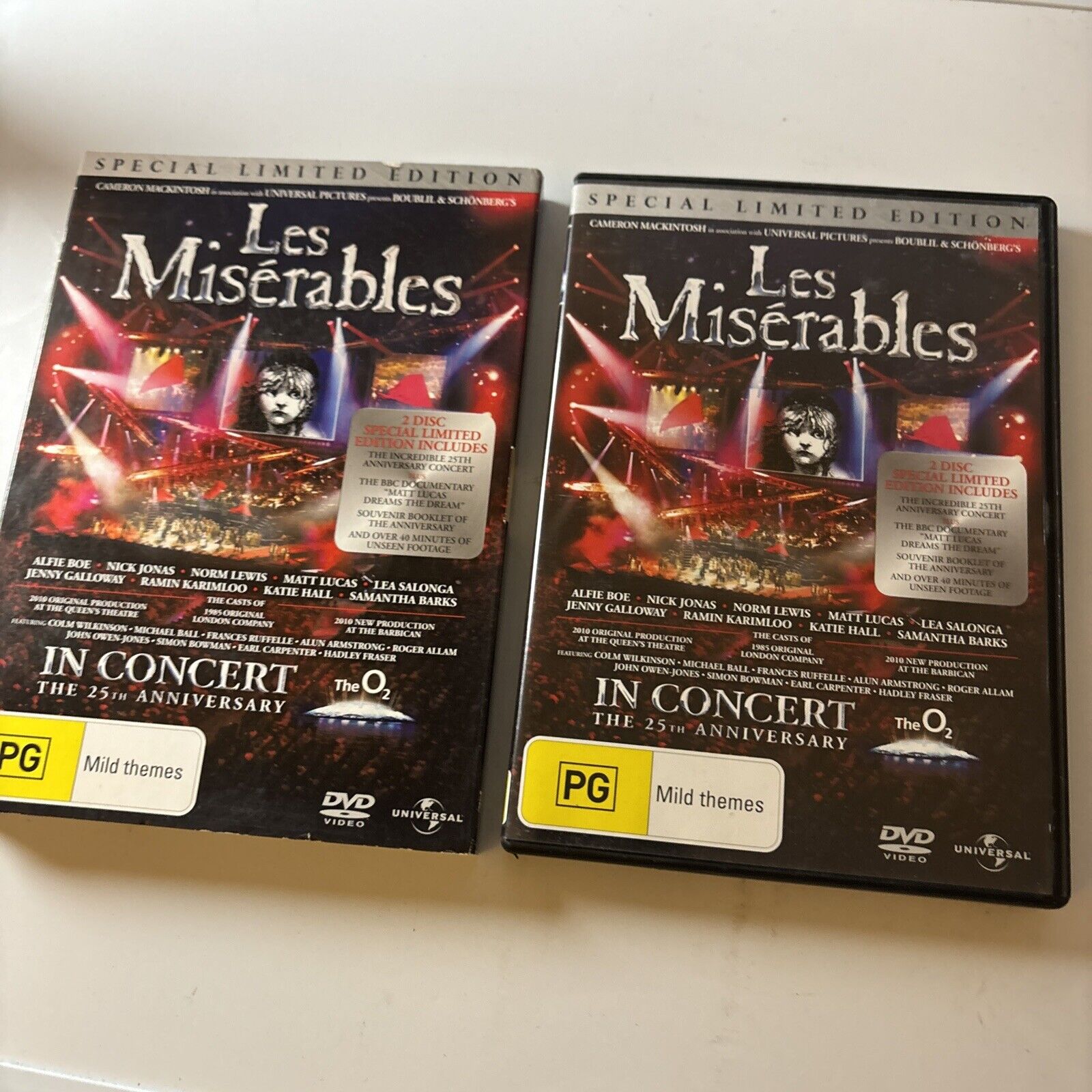 Les Miserables (25th Anniversary Special Edition, DVD, 2011, 2-Disc) R ...