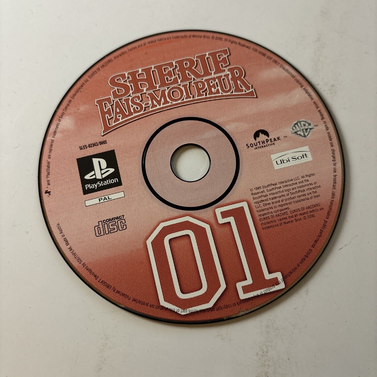 Sherif Fais-Moi Peur 01 (Dukes of Hazzards French Version) PS1 PAL *Di ...