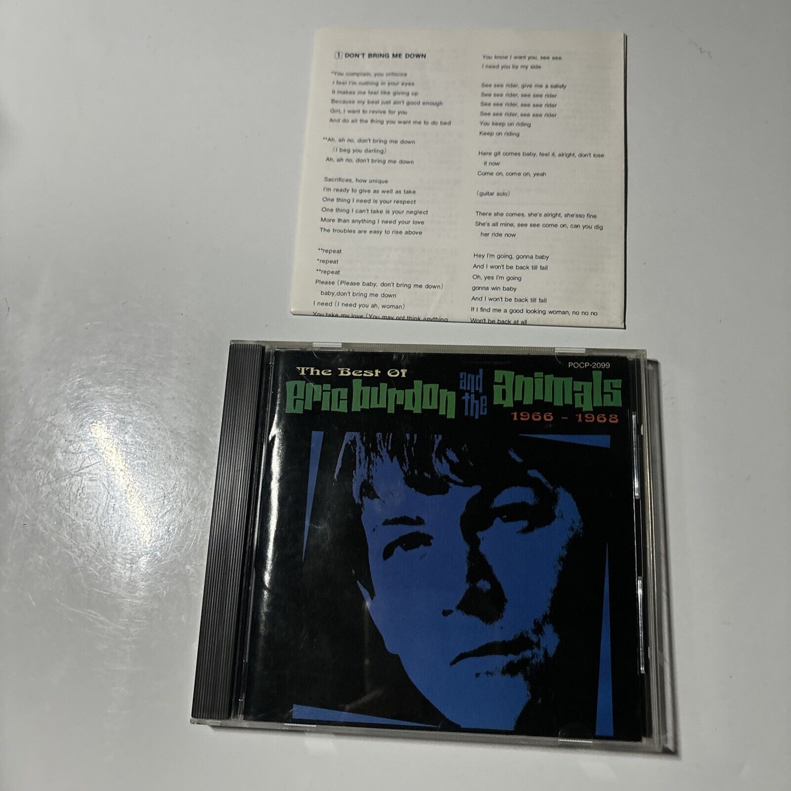 The Best of Eric Burdon & the Animals 1966-1968 (CD, 1991) Japan Pocp- – Retro Unit