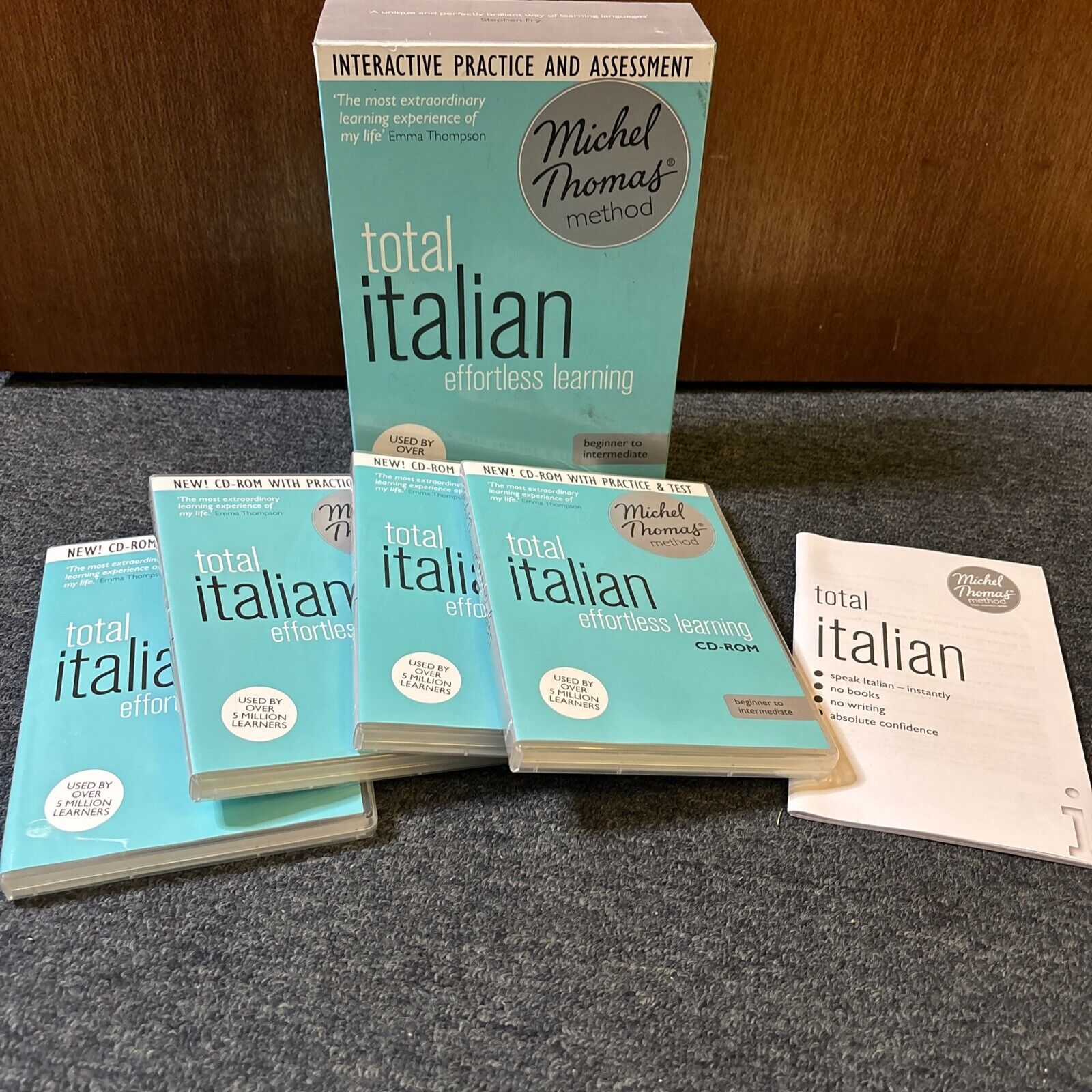 Total Italian Effortless Learning Michel Thomas Method Beginner-Medium – Retro Unit