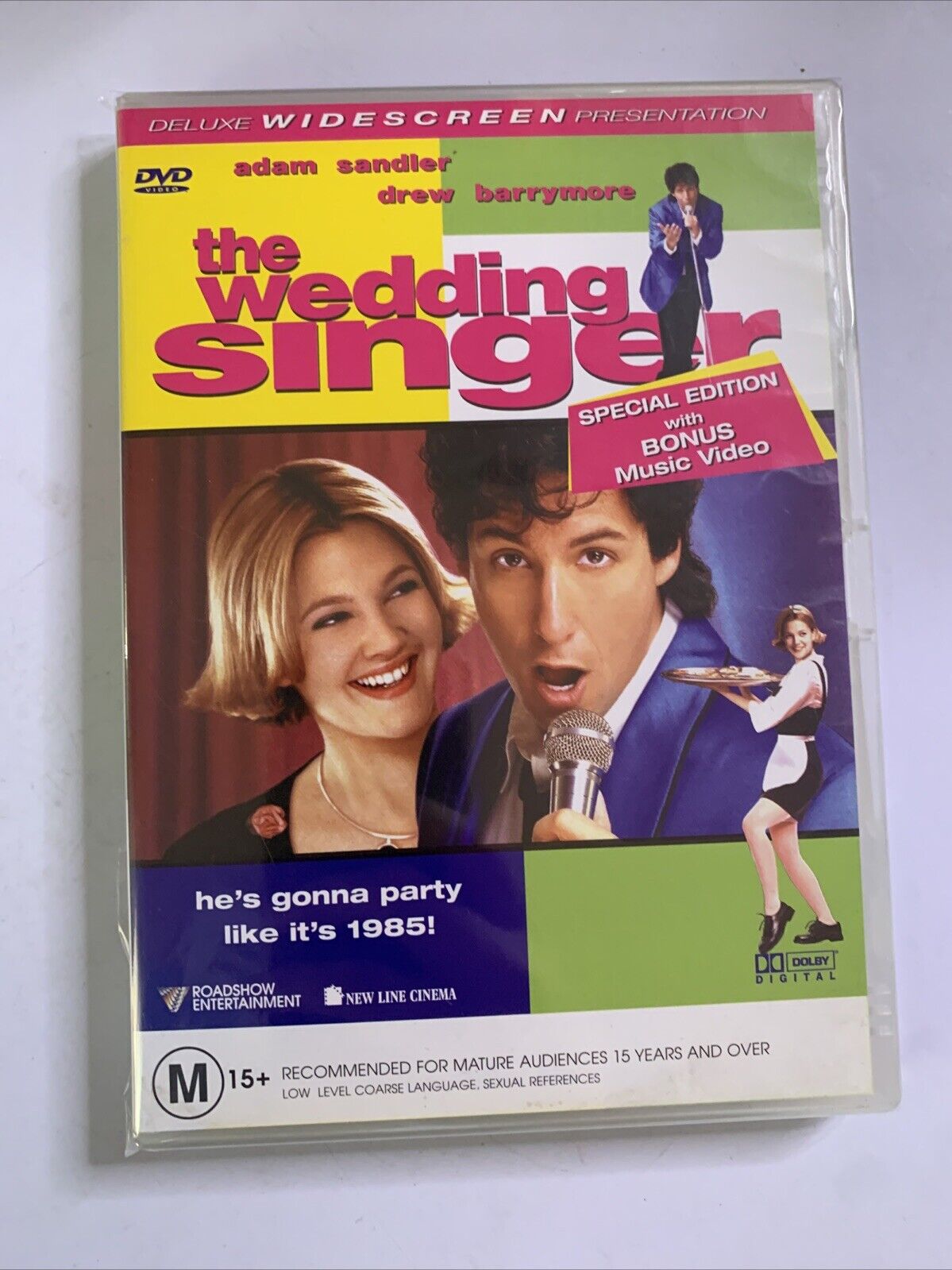 The Wedding Singer (DVD, 1997) Adam Sandler, Drew Barrymore Region 4 N – Retro Unit