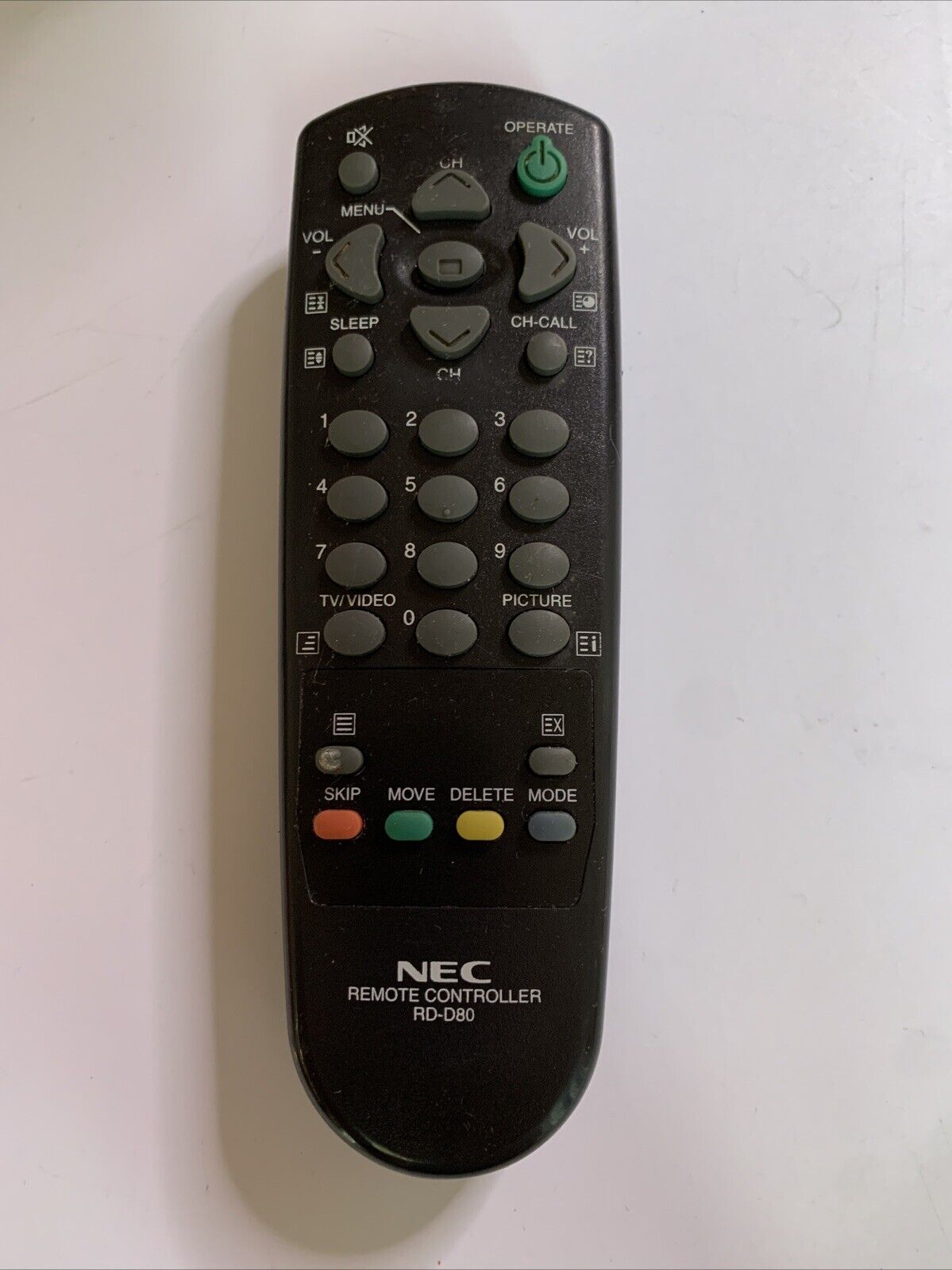 Genuine NEC RD-D80 Remote Control for TV – Retro Unit