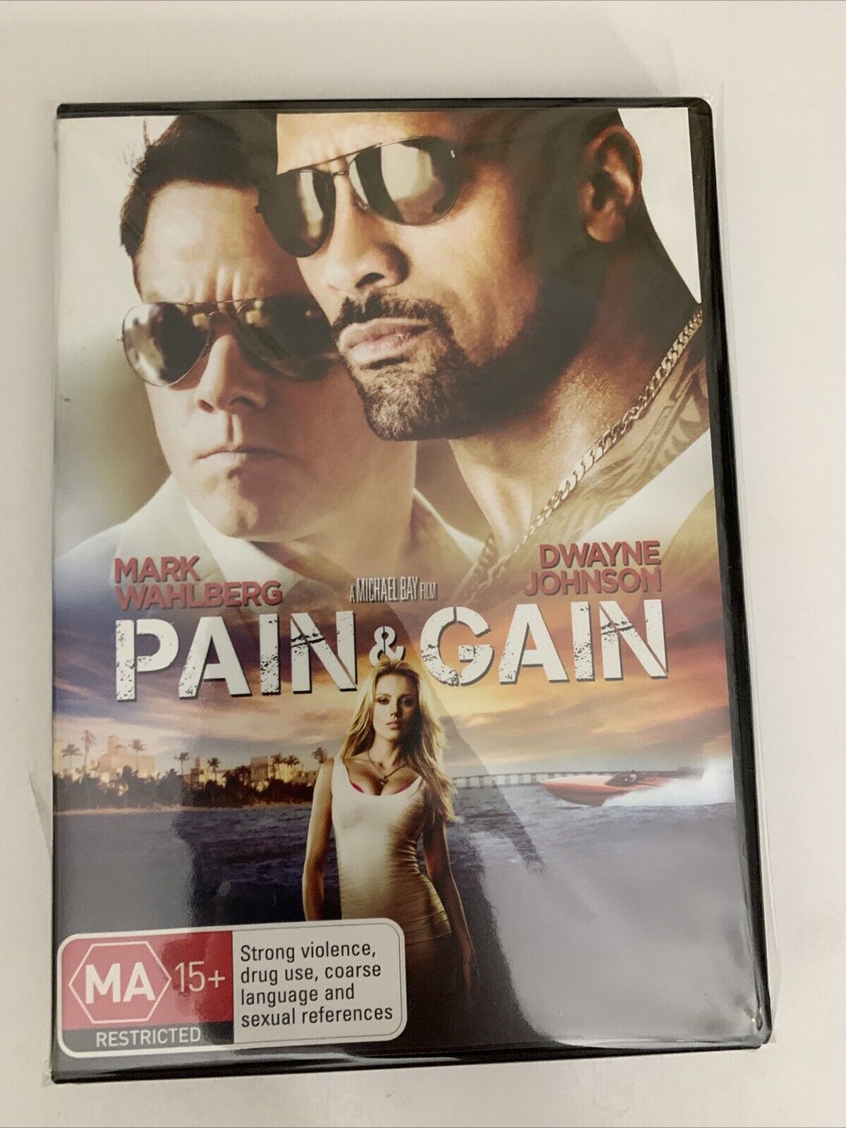Pain & Gain (DVD, 2013) Dwayne Johnson, Mark Wahlberg Region 4 NEW – Retro Unit