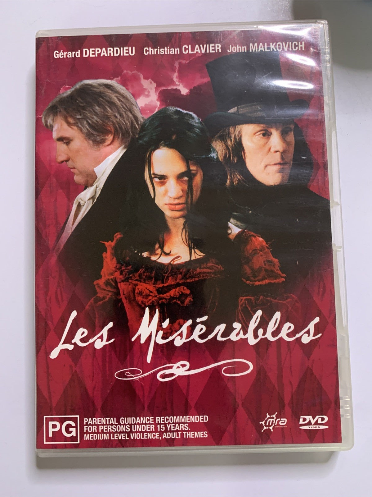 Les Miserables (DVD, 2000) John Malkovich, Gerard Depardieu Region 4 ...