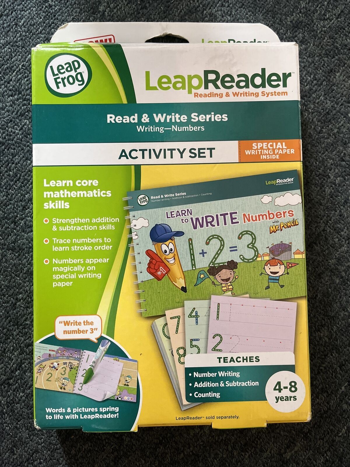 Leapfrog Leap Reader Activity Set Read & Write - Numbers Learn Core Ma ...