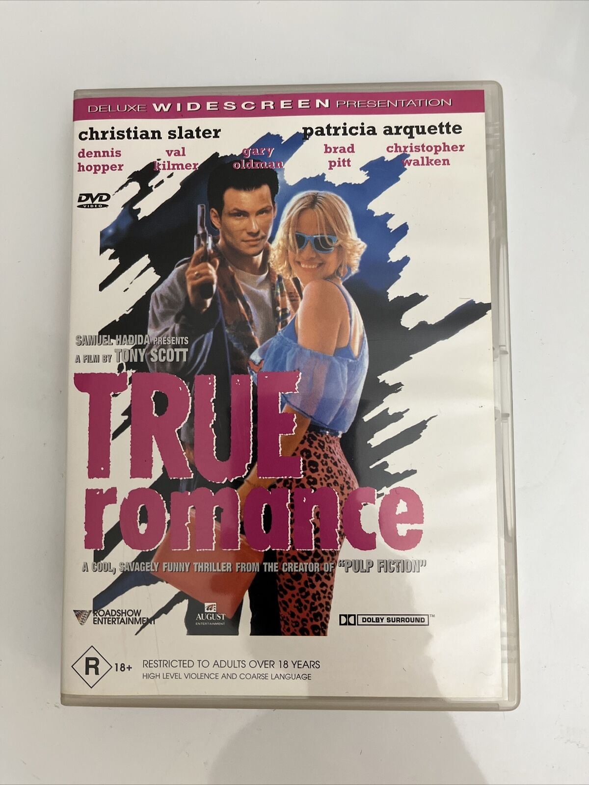 True Romance (DVD, 1993) Christian Slater, Patricia Arquette Region 4 – Retro Unit