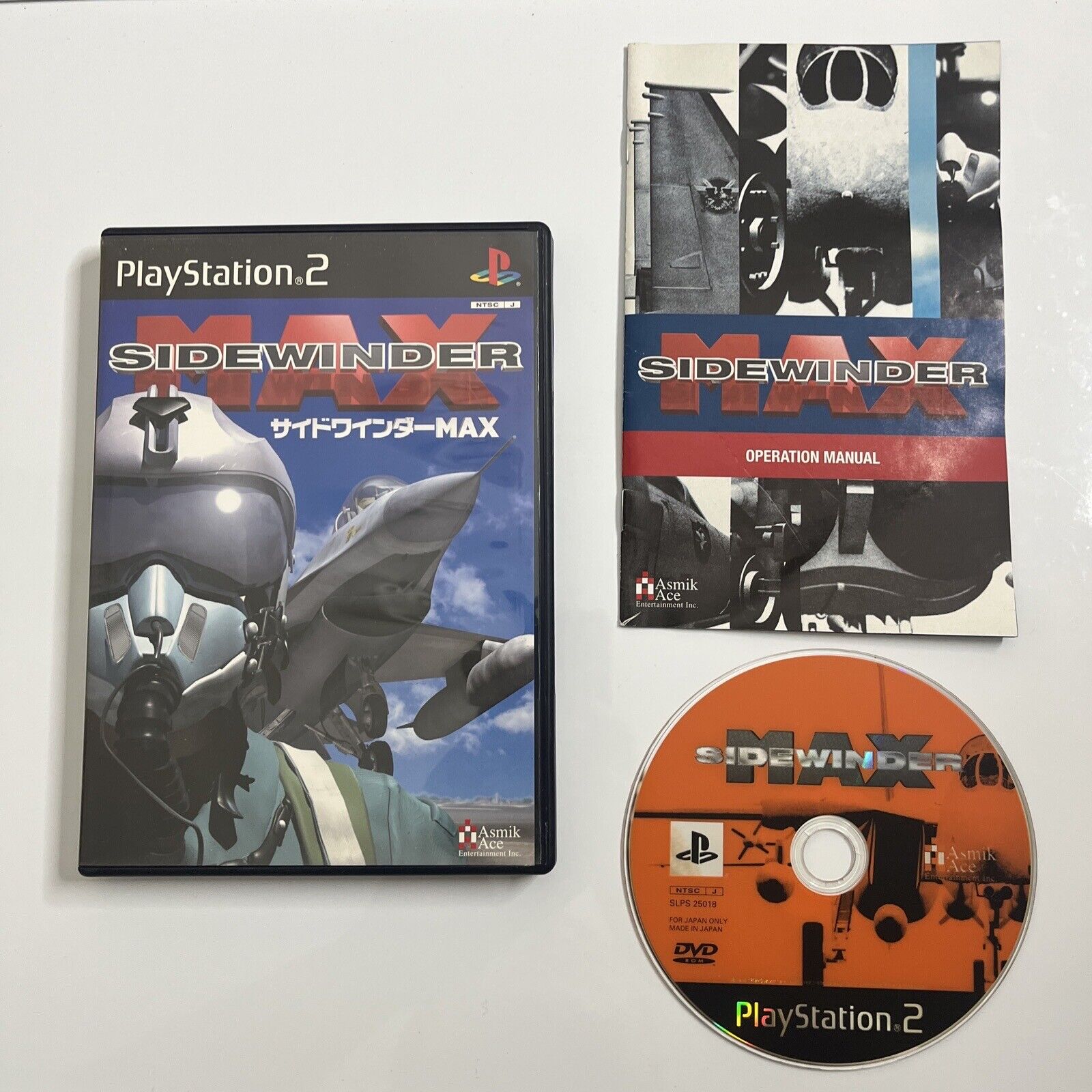 Sidewinder Max Sony PlayStation PS2 NTSC-J JAPAN Flight Combat Game Co – Retro Unit
