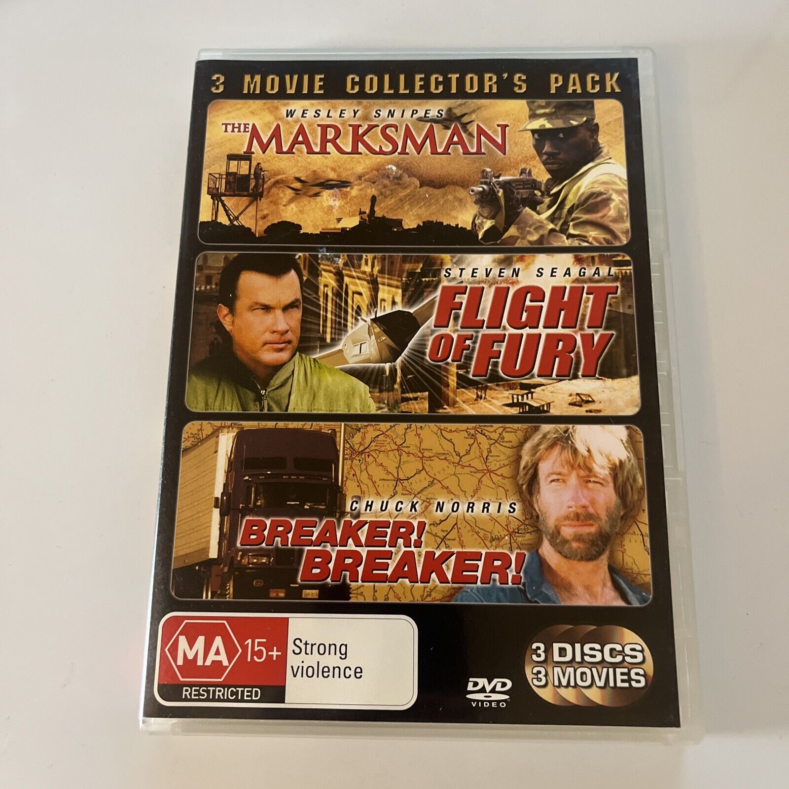 The Marksman / Flight Of Fury / Breaker! Breaker! DVD Steven Seagal Re – Retro Unit