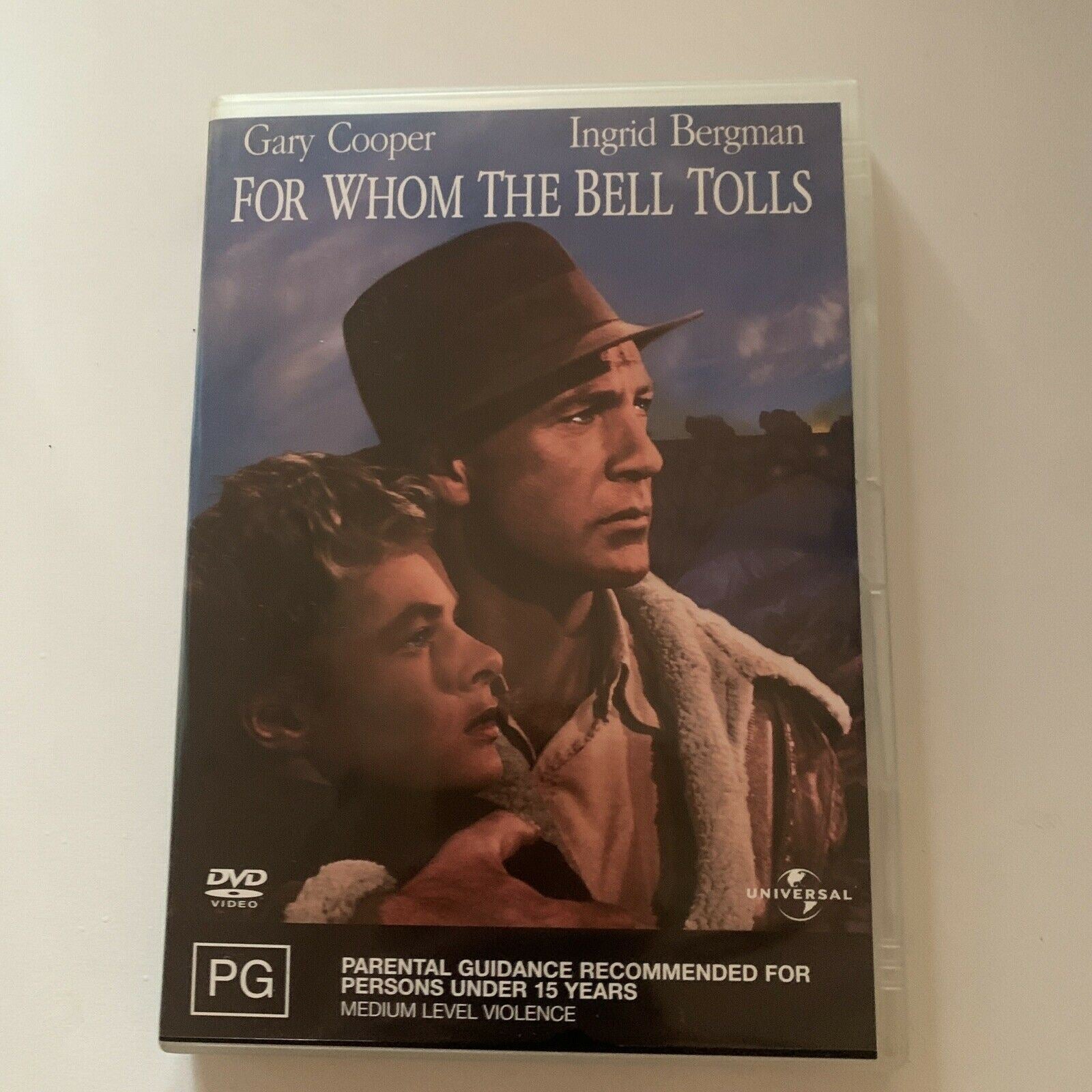 For Whom The Bell Tolls (DVD, 1943) Gary Cooper, Ingrid Bergman. Regio ...