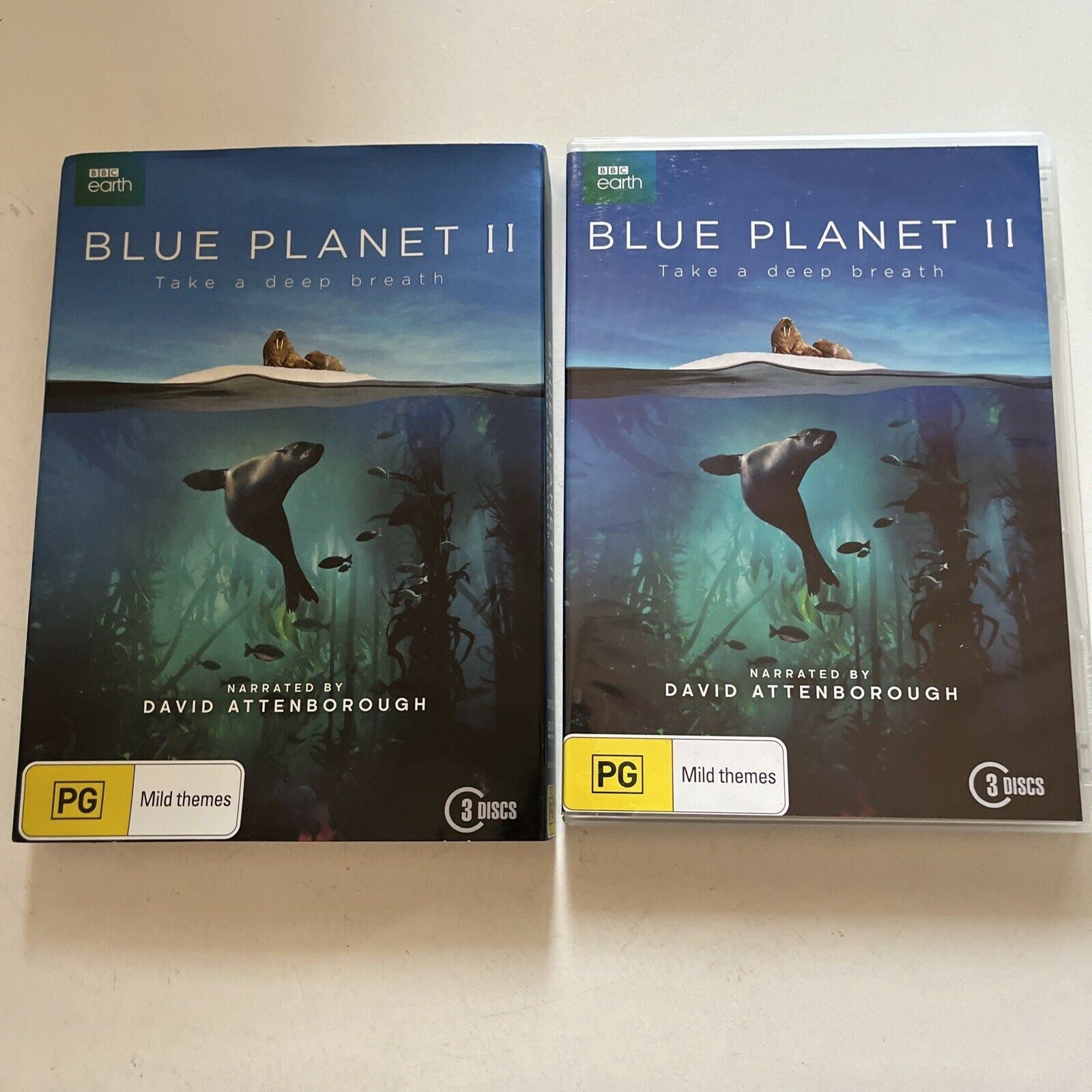 BBC Earth: Blue Planet II - David Attenborough (DVD, 2017, 3-Disc) Reg ...