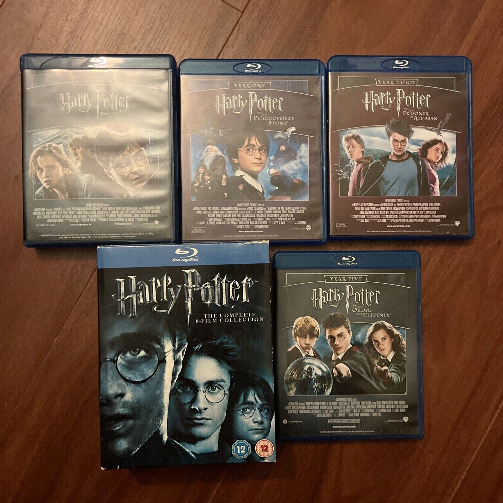 Harry Potter Complete 8 Film Collection 11 Disc Blu Ray Box Set Region ...