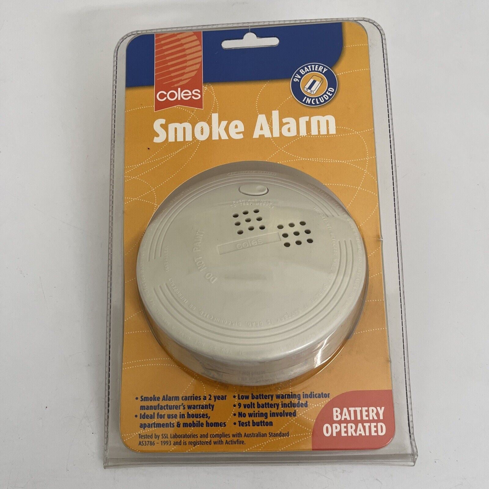 New Sealed Coles Smoke Alarm Retro Unit