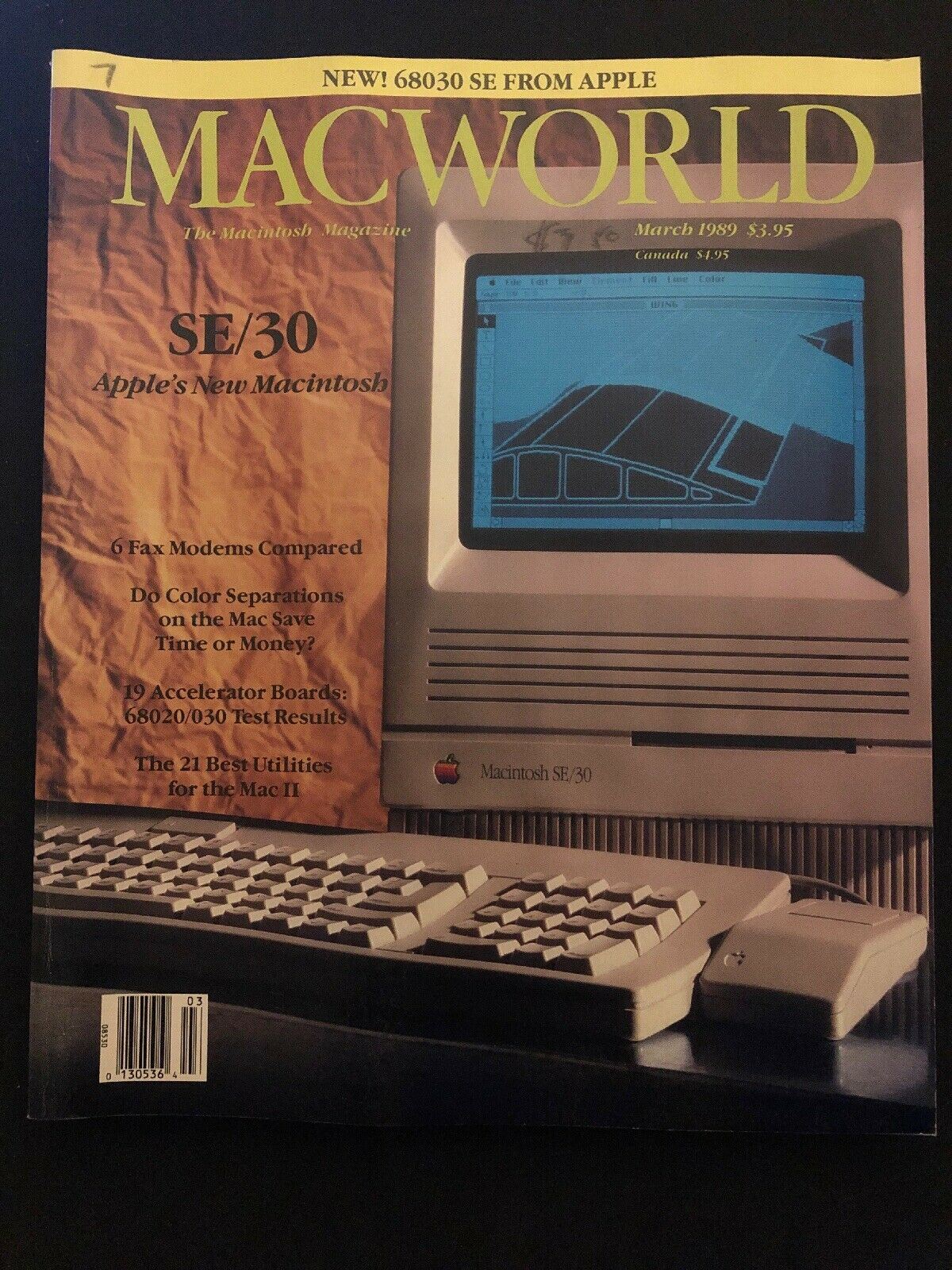 Macworld March 1989 Magazine: Apple 68030 SE Big Issue Vintage Macinto ...