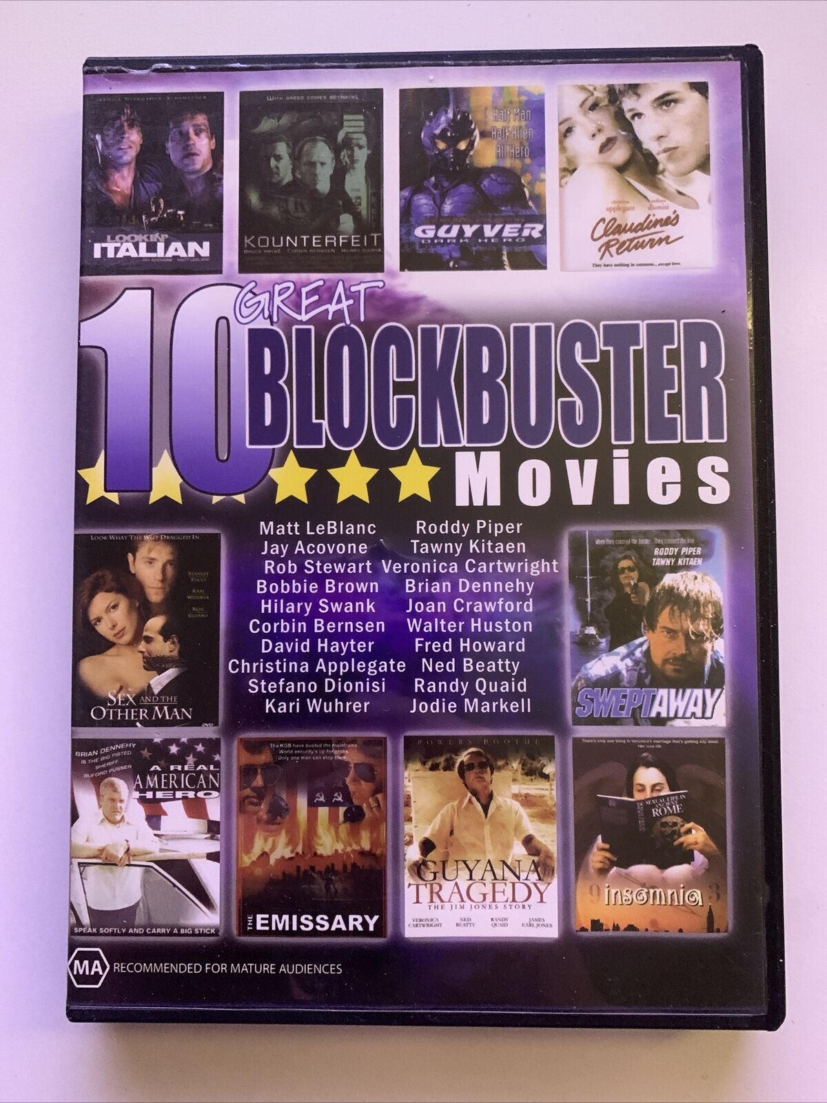 10 Great Blockbuster Movies (DVD, 4-Disc Set) All Regions – Retro Unit