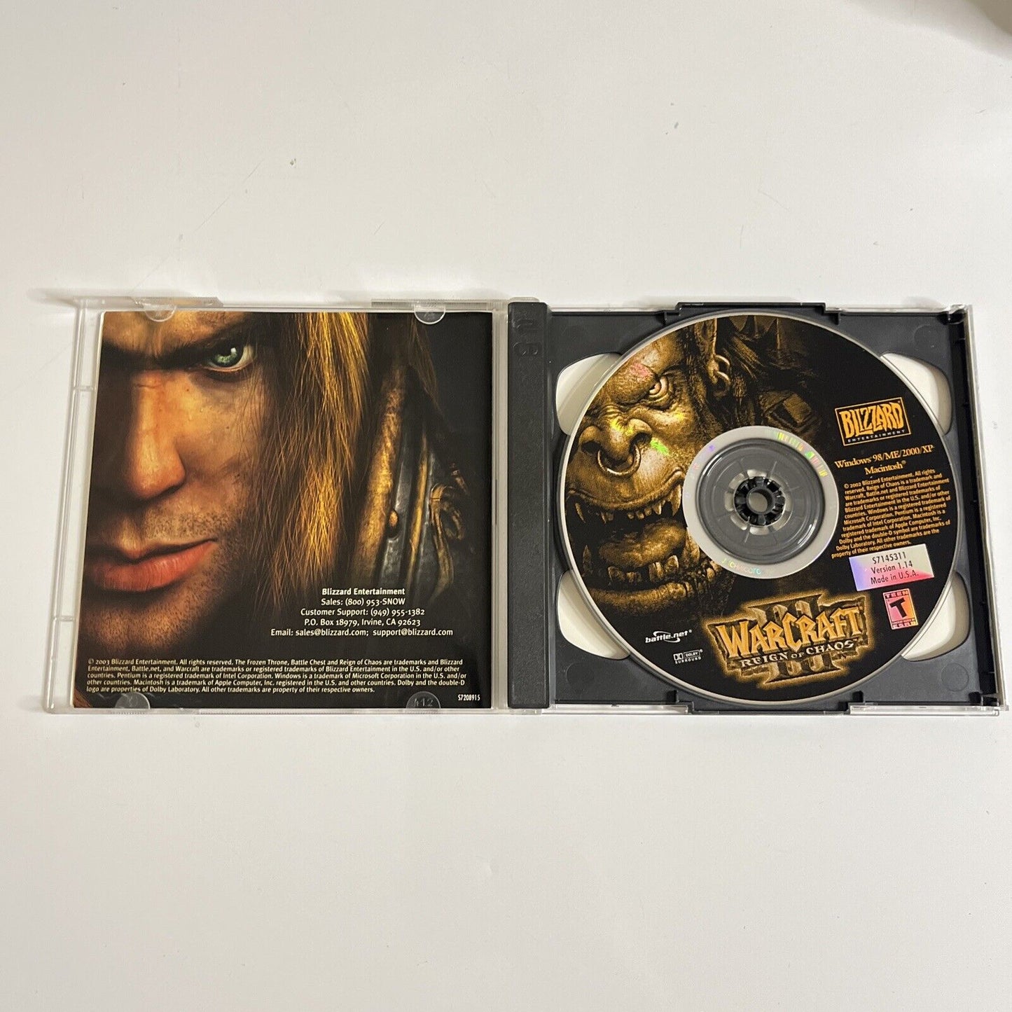 Warcraft III Battle Chest The Reign of Chaos + Frozen Throne PC Window ...
