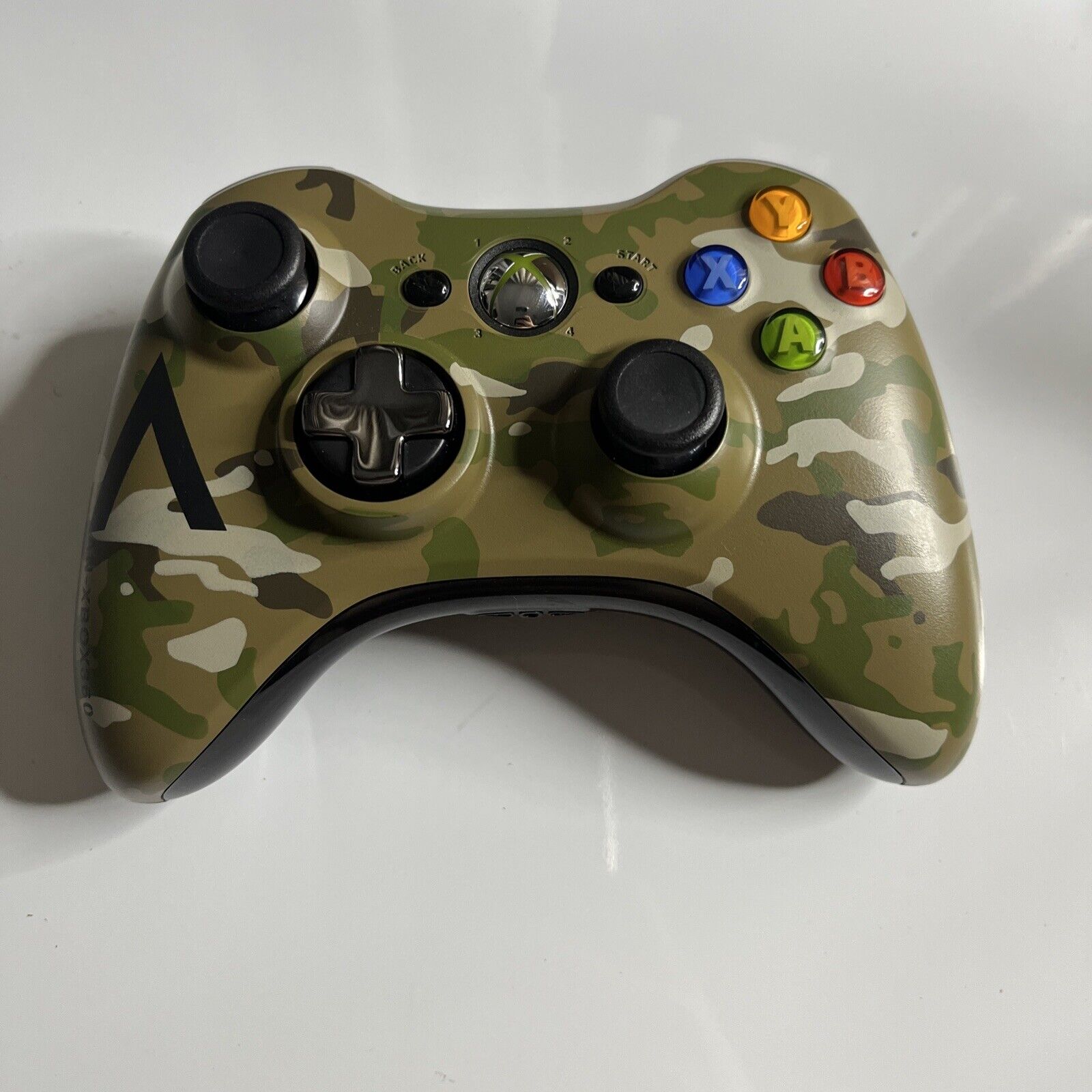 Genuine Microsoft Xbox 360 Wireless Controller Green Camouflage Specia ...