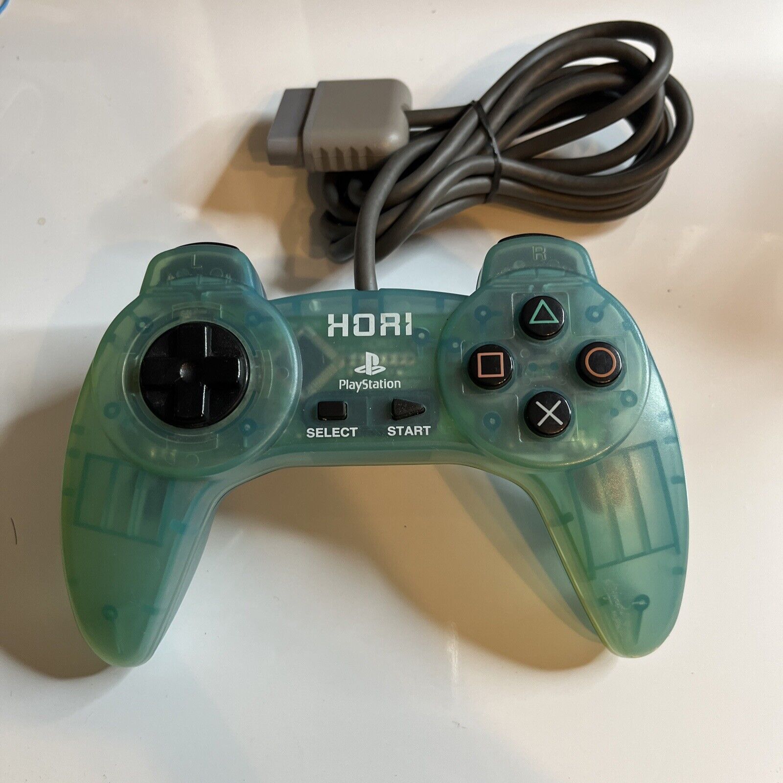 Hori Sony PlayStation PS1 Emerald Green Controller Gamepad SLPH 0013 ...