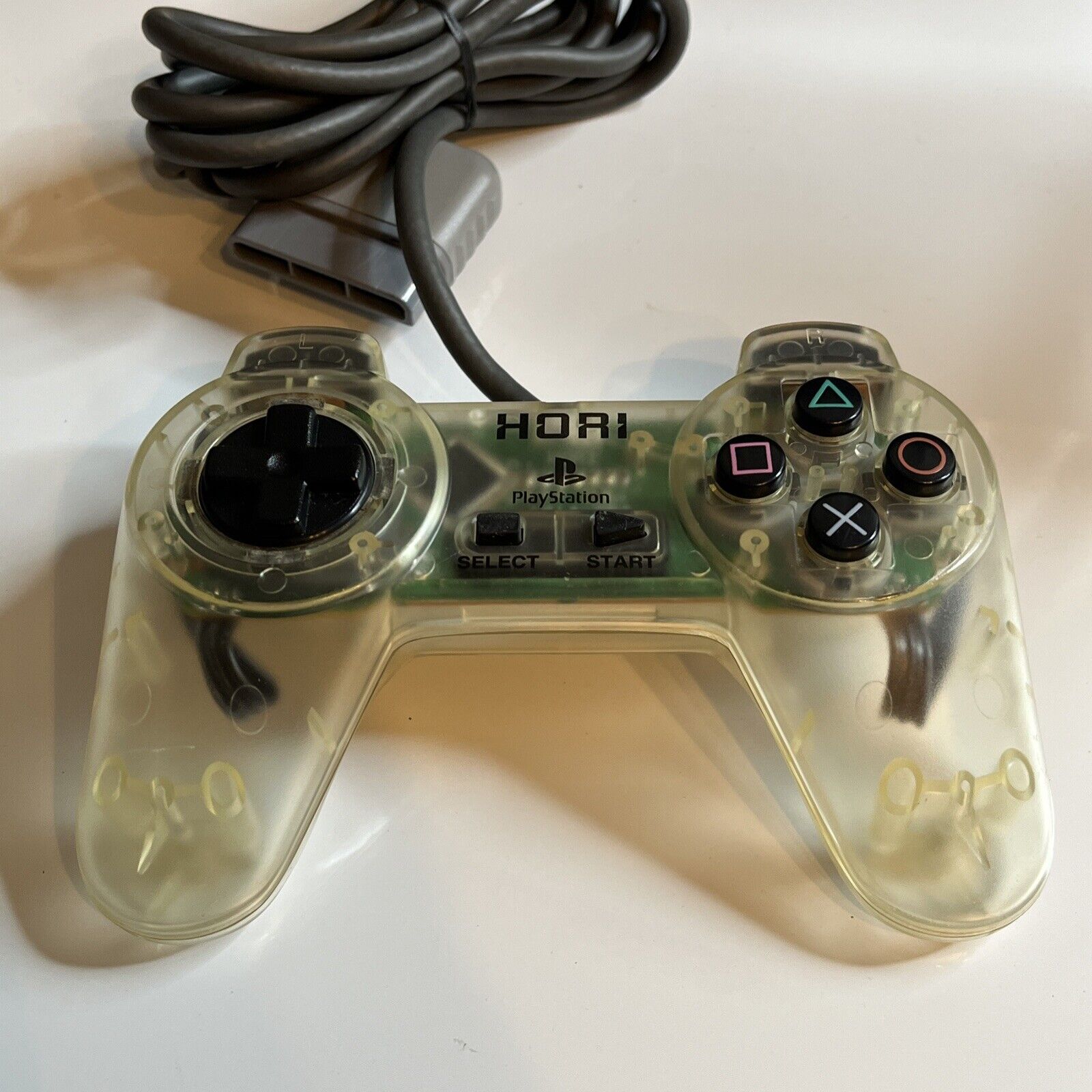 Hori Sony PlayStation PS1 Clear Controller Gamepad SLPH 0013 – Retro Unit