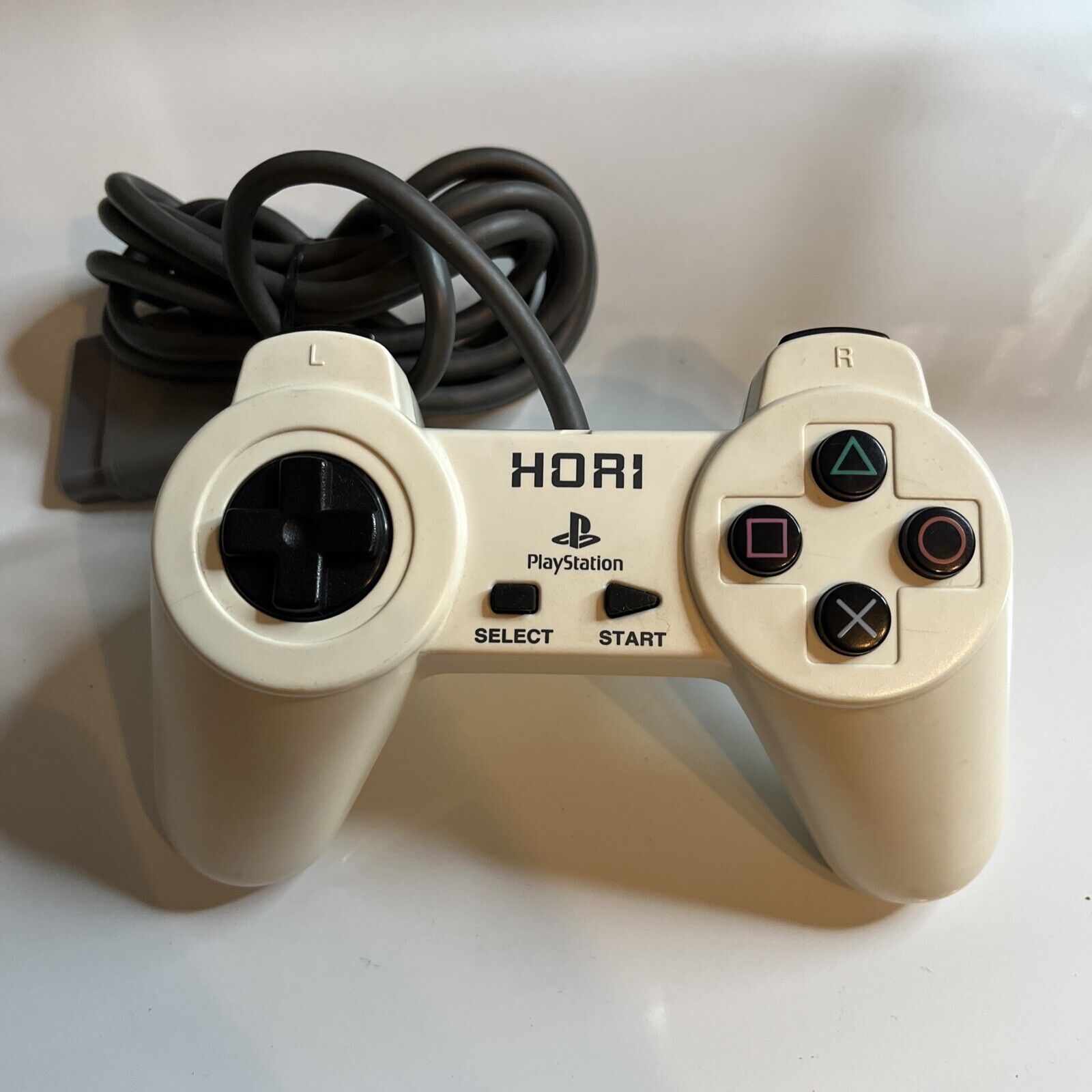 HORI Sony PlayStation Horipad Controller PS1 White SLPH-00032 – Retro Unit