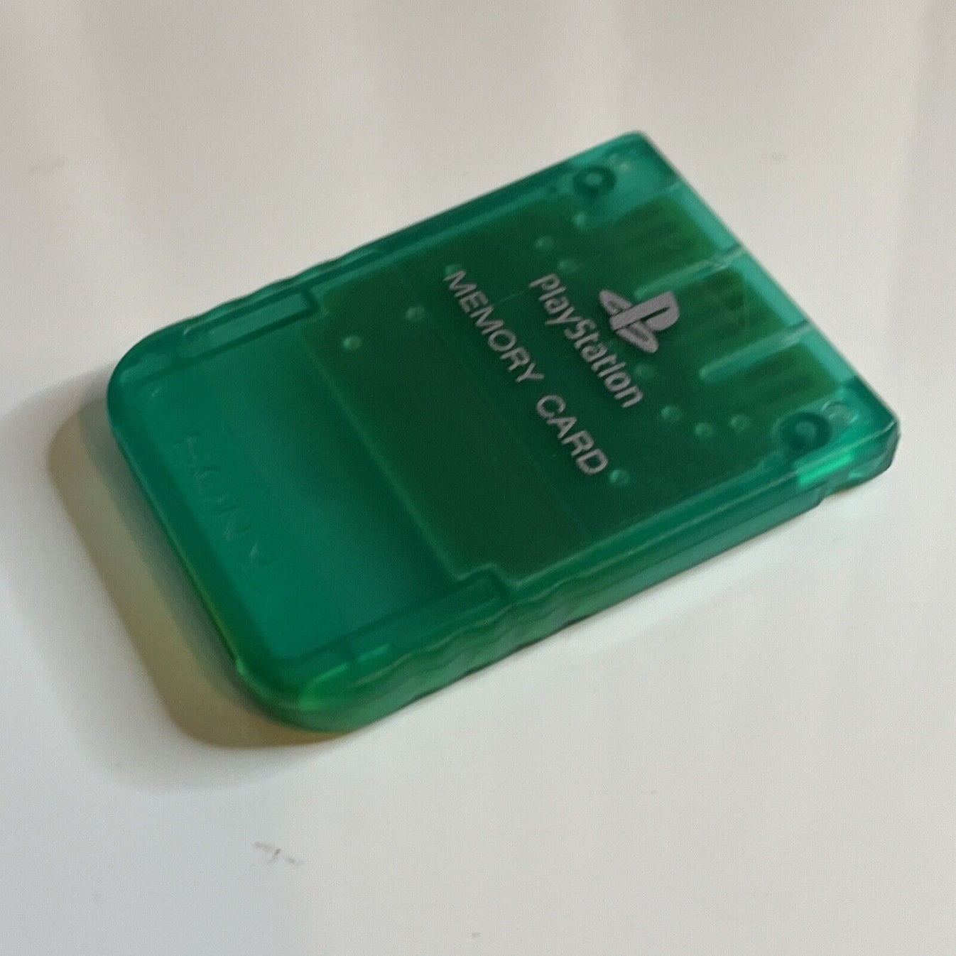Official Sony PlayStation Memory Card Green Transparent Genuine – Retro ...