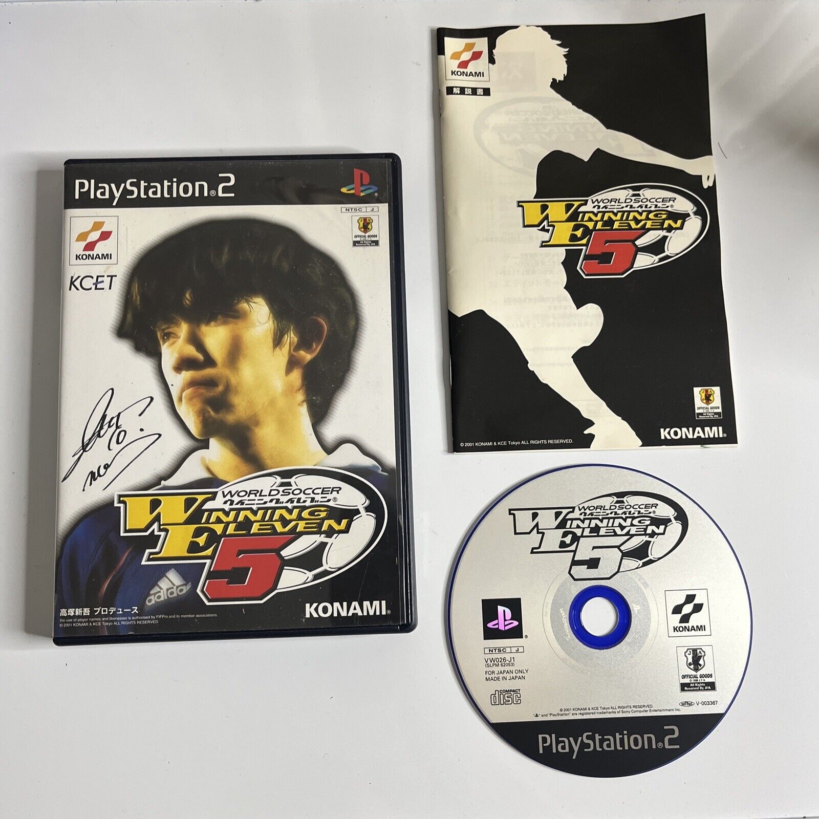 World Soccer Winning Eleven 5 PS2 Sony PlayStation NTSC-J JAPAN Game C ...
