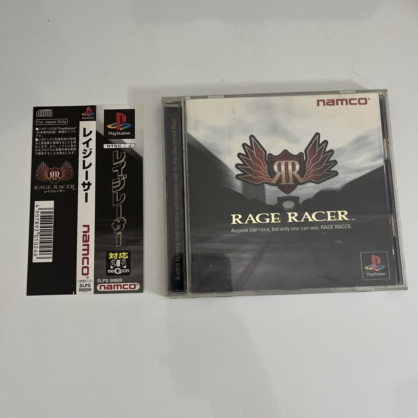 Rage Racer Sony PlayStation PS1 NTSC-J JAPAN Car Racing Game 1998 Comp ...