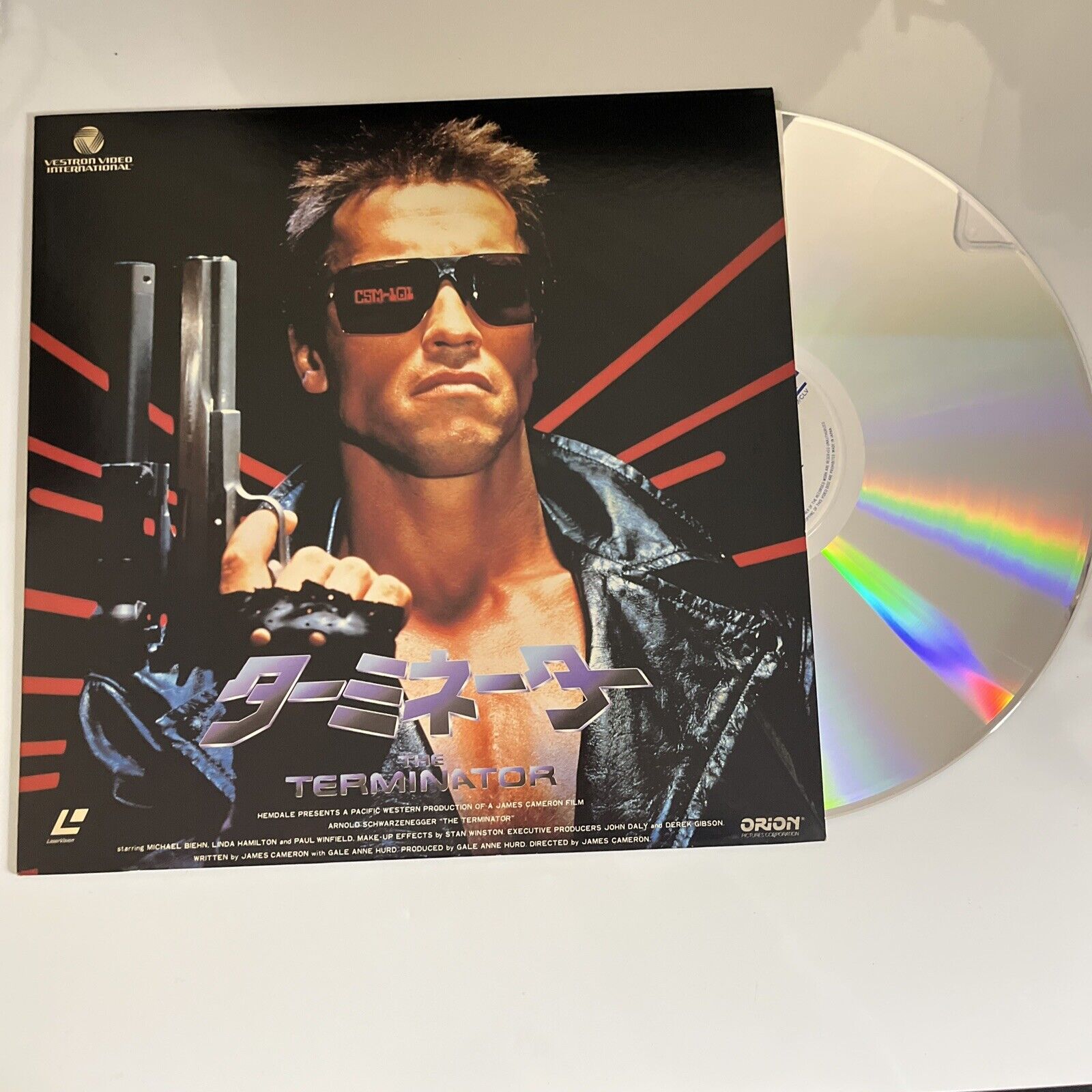 The Terminator 1984 Laserdisc NTSC Arnold Schwarzenegger, Michael Bieh ...