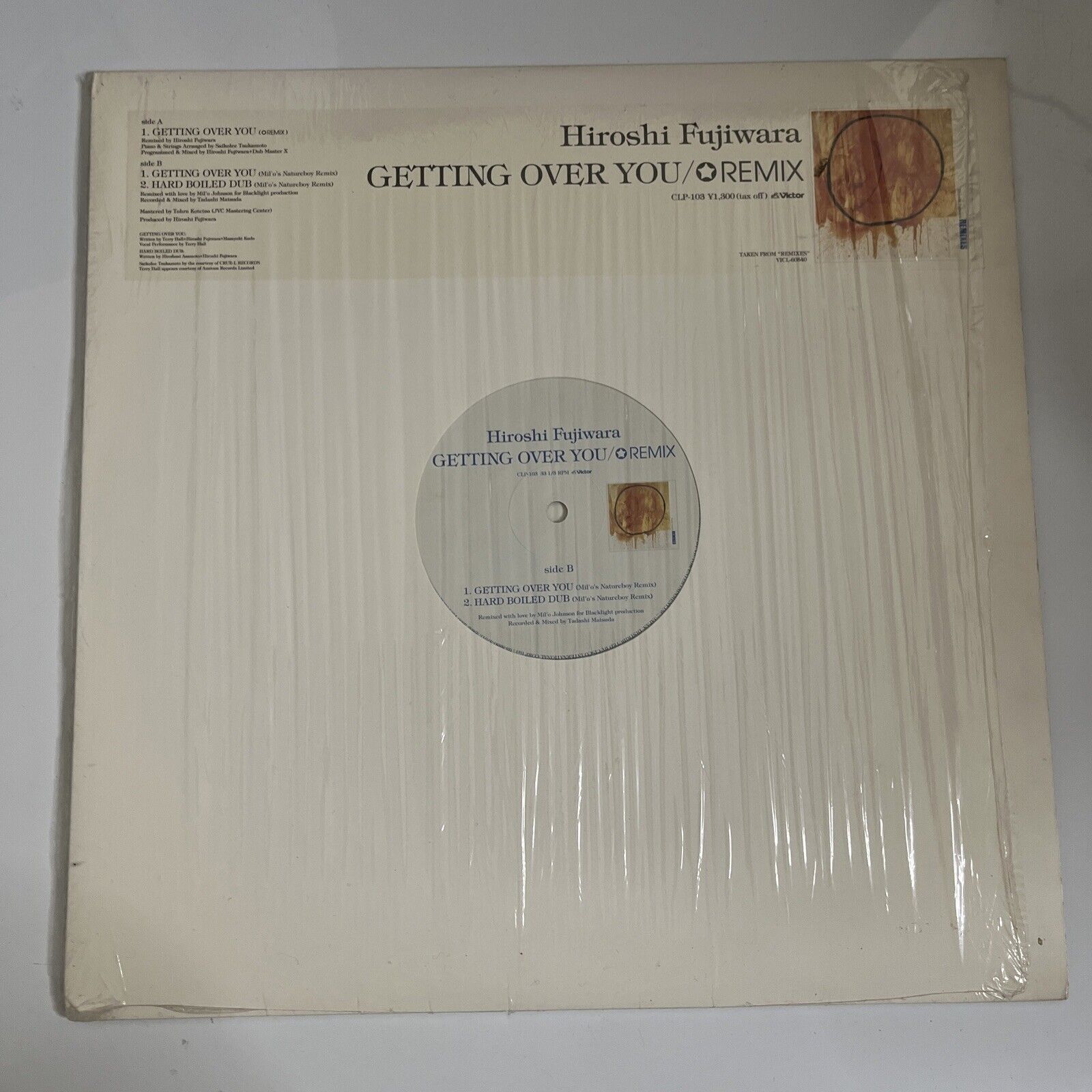 Hiroshi Fujiwara – Getting Over You Vinyl 12" Record 2000 CLP-103 ...