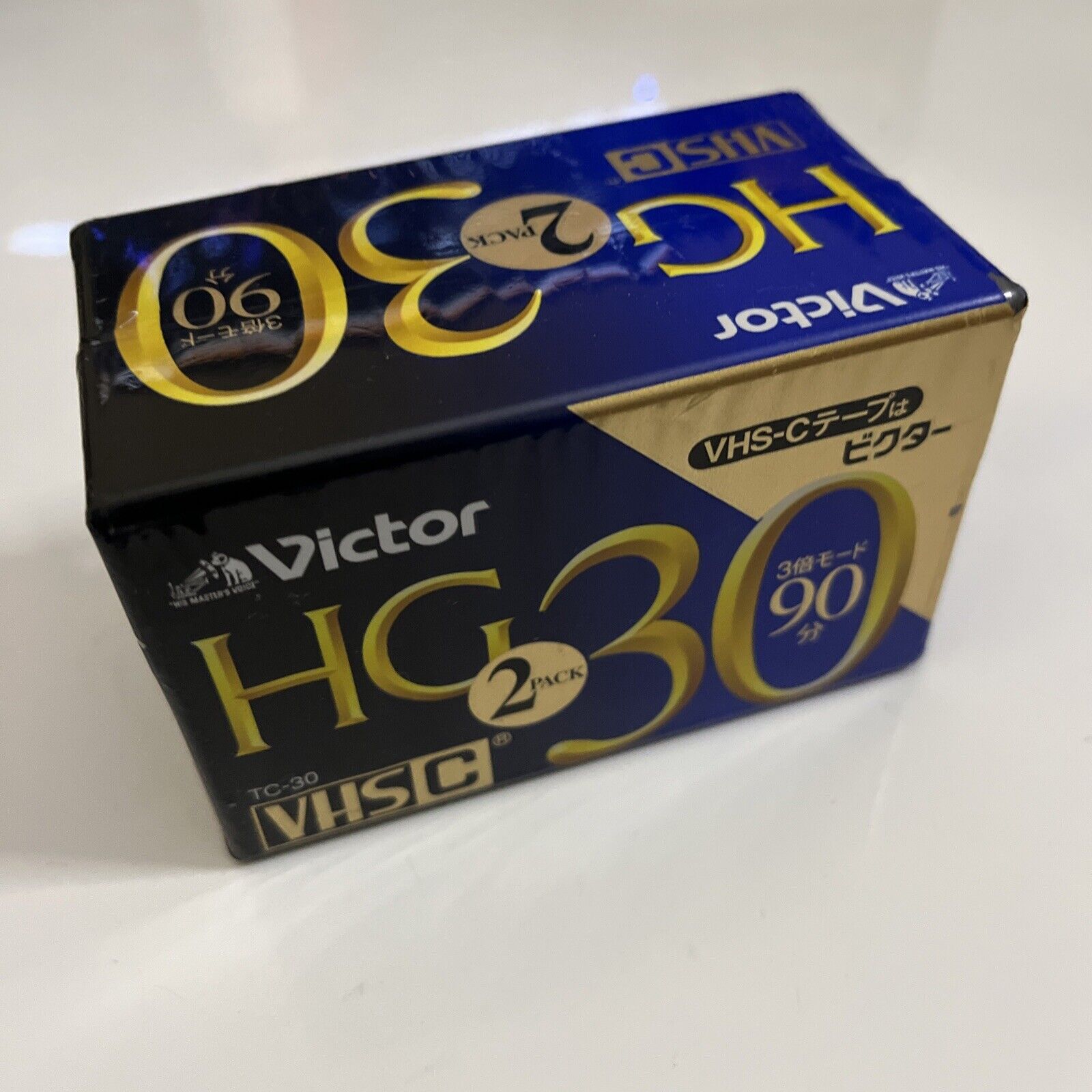 Victor VHS-C 30 min 2 Pack Cassette Tape 2TC-30HGD NEW Sealed – Retro Unit