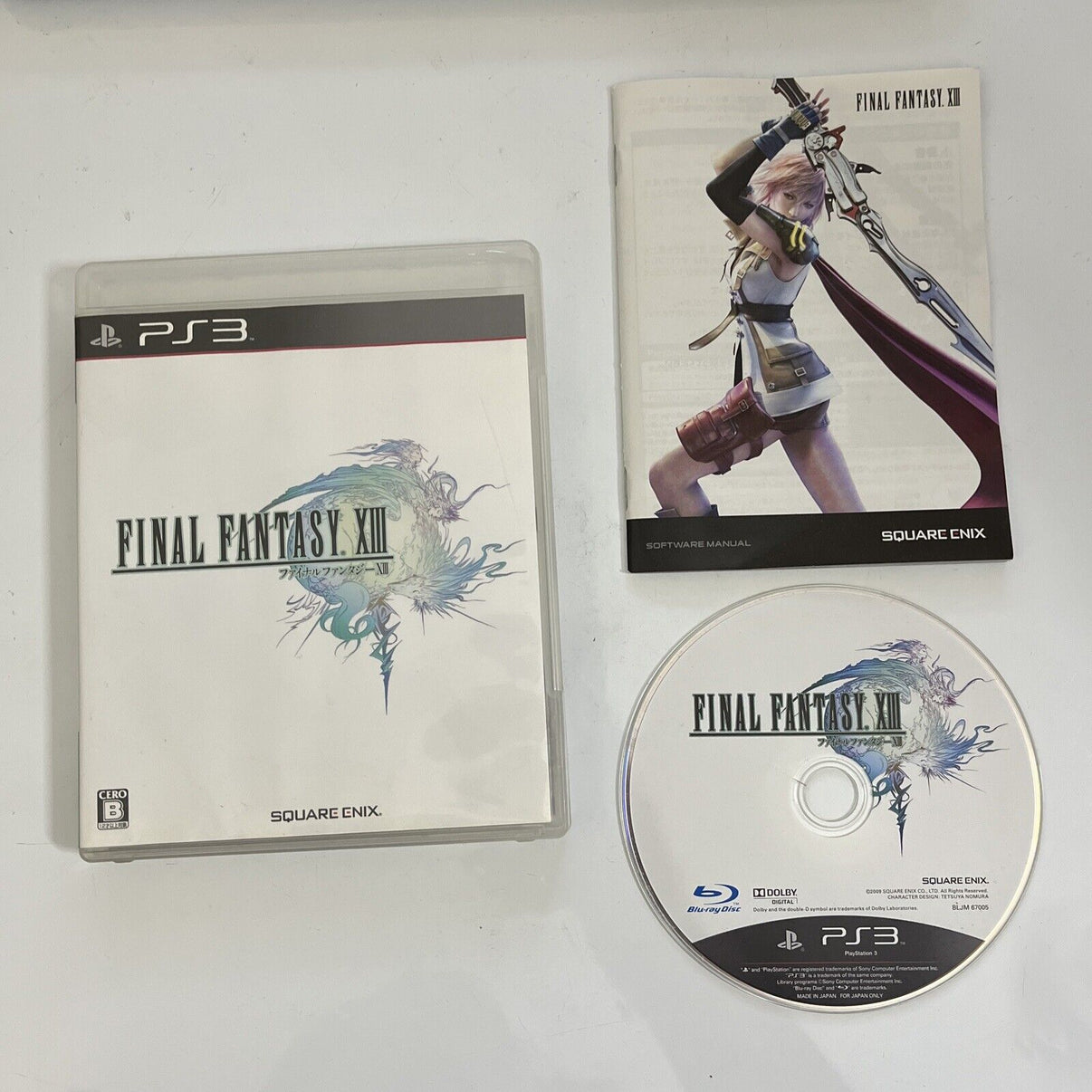 Final Fantasy XIII 13 PS3 Sony PlayStation 3 JAPAN Game Complete ...