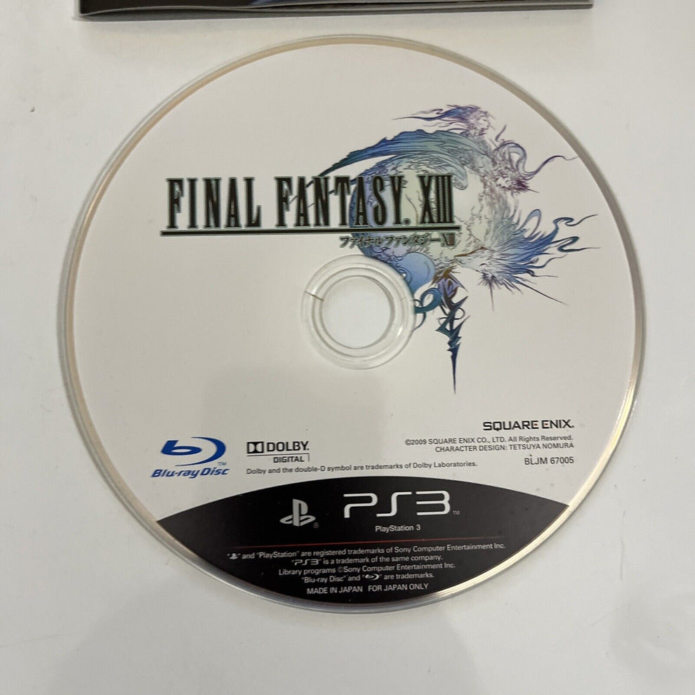 Final Fantasy XIII 13 PS3 Sony PlayStation 3 JAPAN Game Complete ...
