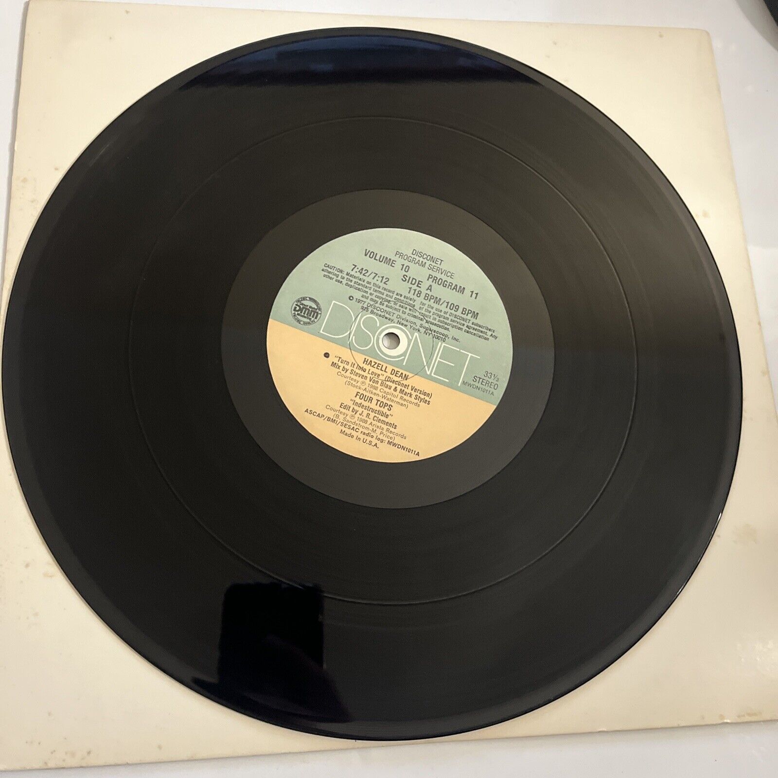 Volume 10 Program 11 12" Vinyl 1988 Disconet Program Service MWDN 1011 ...