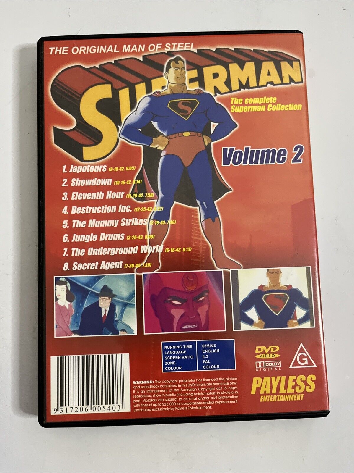 Superman Collection Vol 2 (DVD) Animation All Region – Retro Unit