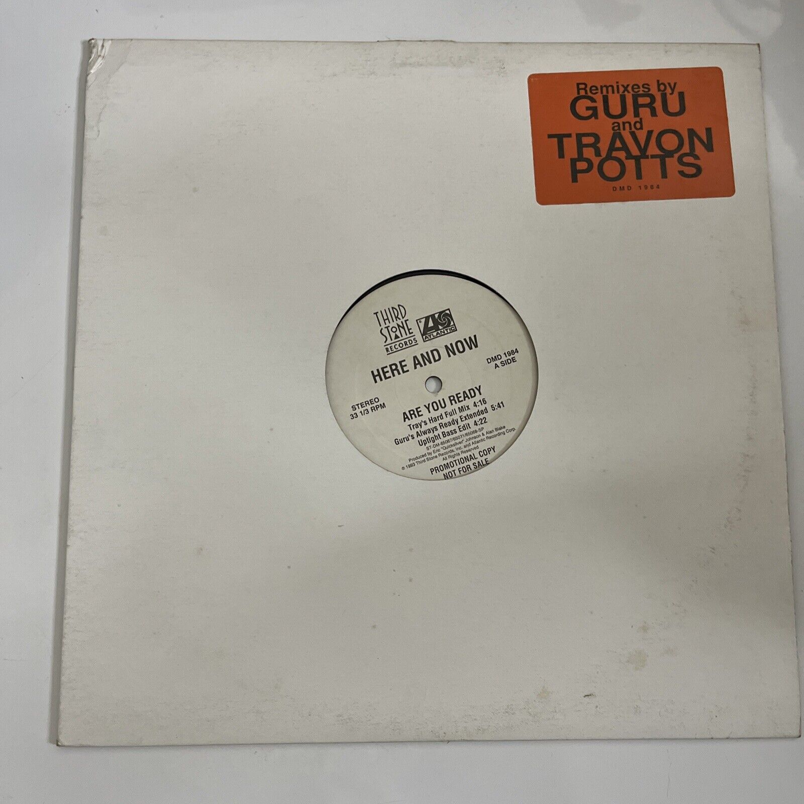 Here And Now – Are You Ready 12" Vinyl Record 1993 Promo DMD 1984 ...