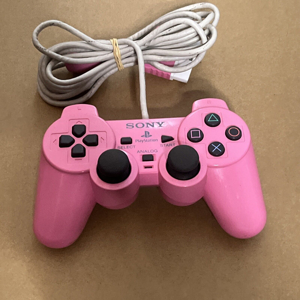Genuine Official Sony PlayStation PS2 DualShock 2 Pink Controller – Retro Unit