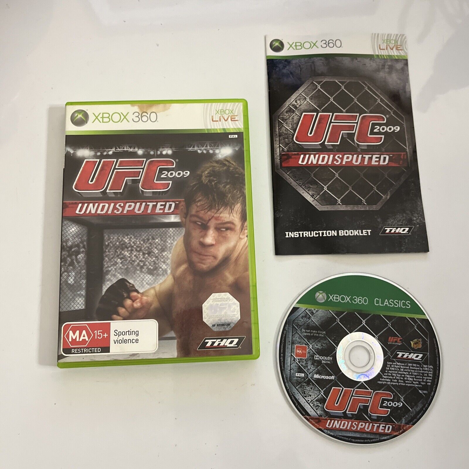 UFC 2009 Undisputed Microsoft XBOX 360 PAL Game Complete – Retro Unit