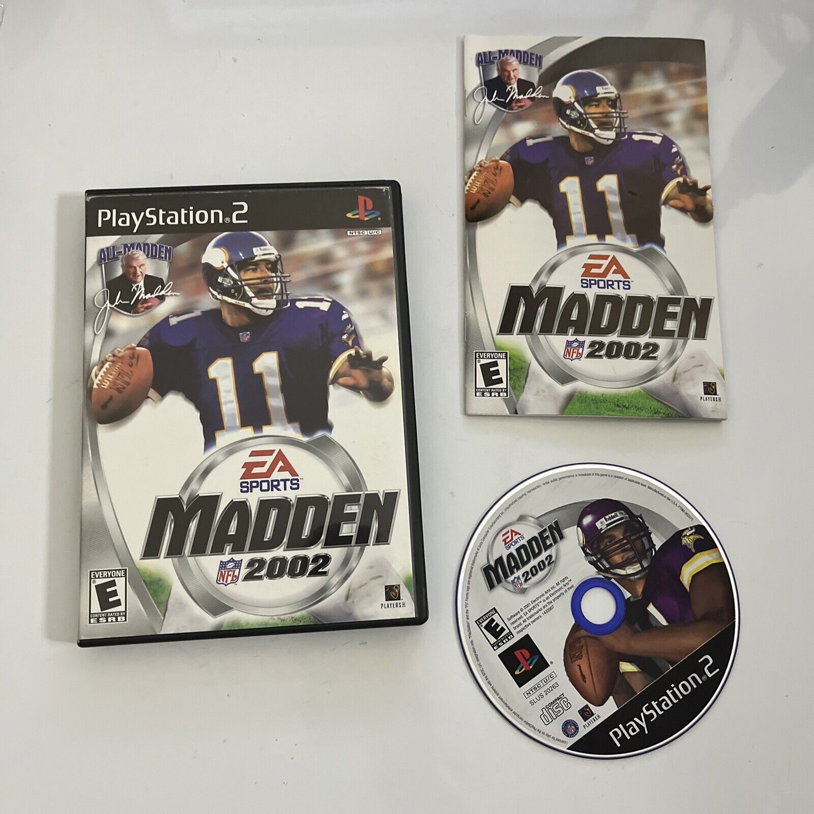 Madden NFL 2002 PS2 Sony PlayStation 2 EA Sports PAL Game Complete ...