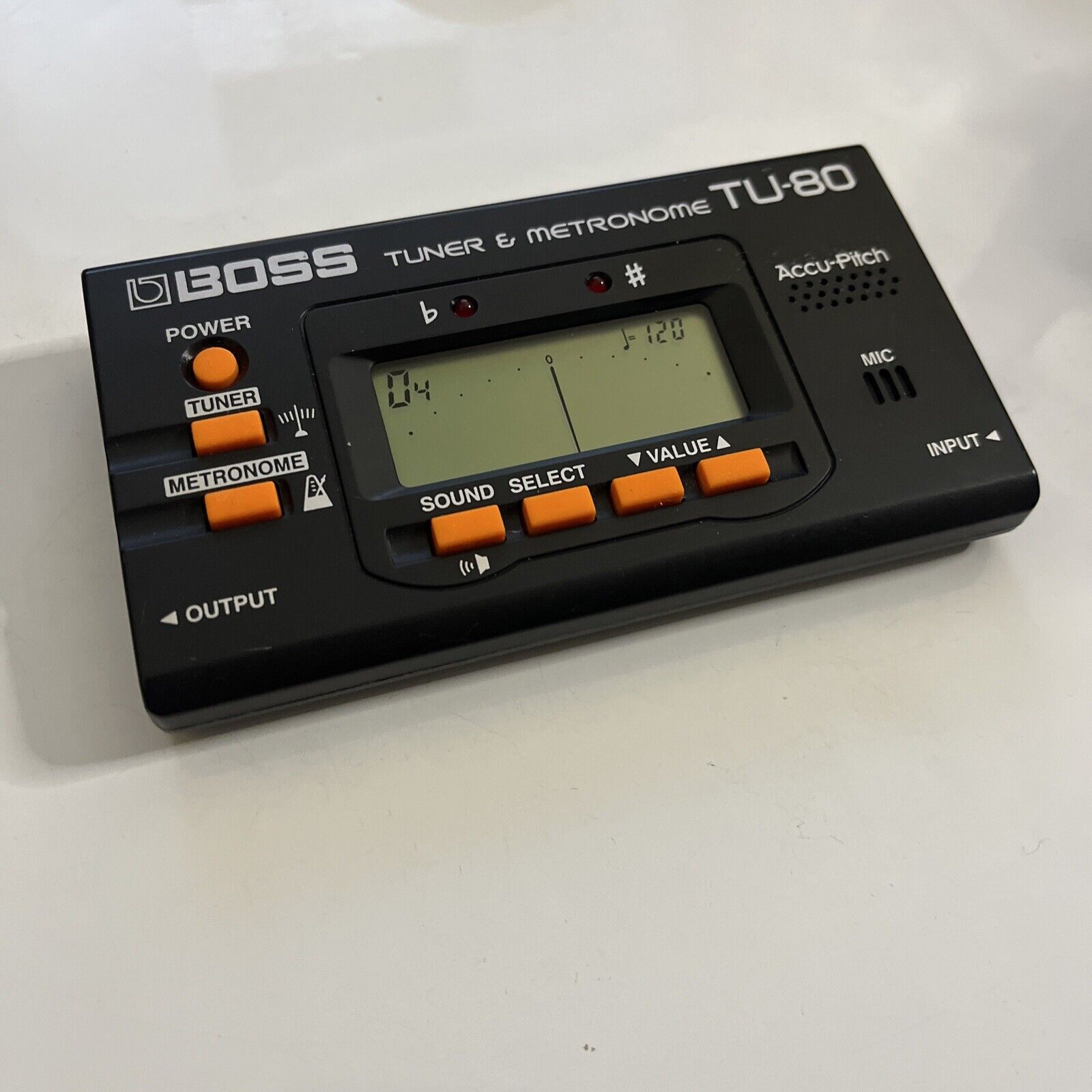 BOSS Guitar/Bass Chromatic Tuner & Metronome TU-80 – Retro Unit