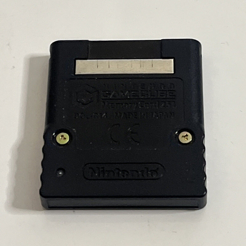 Official Nintendo GameCube GC Memory Card Black Genuine 251 Blocks DOL – Retro Unit