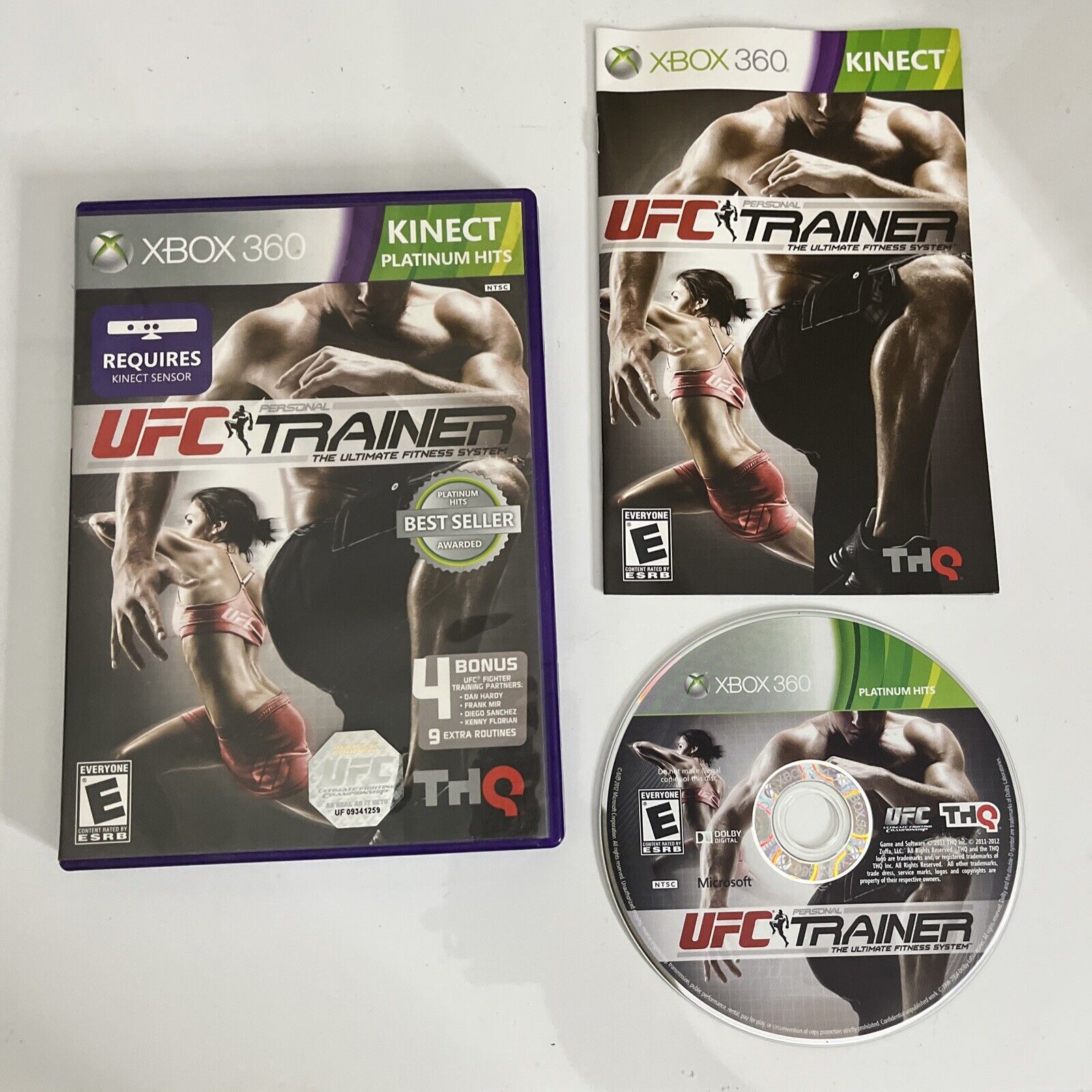 UFC Trainer: Ultimate Fitness System Microsoft XBOX 360 PAL 2012 Game ...