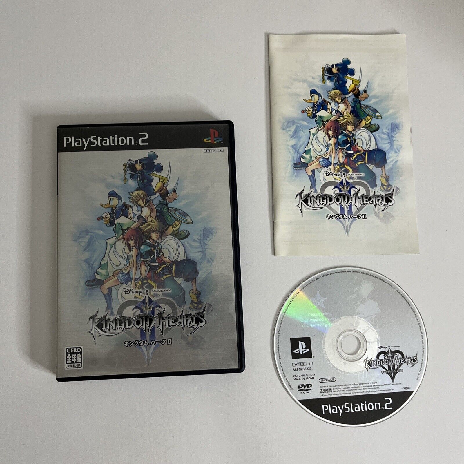 Kingdom Hearts II PS2 Sony PlayStation NTSC-J JAPAN 2005 Square Game C ...