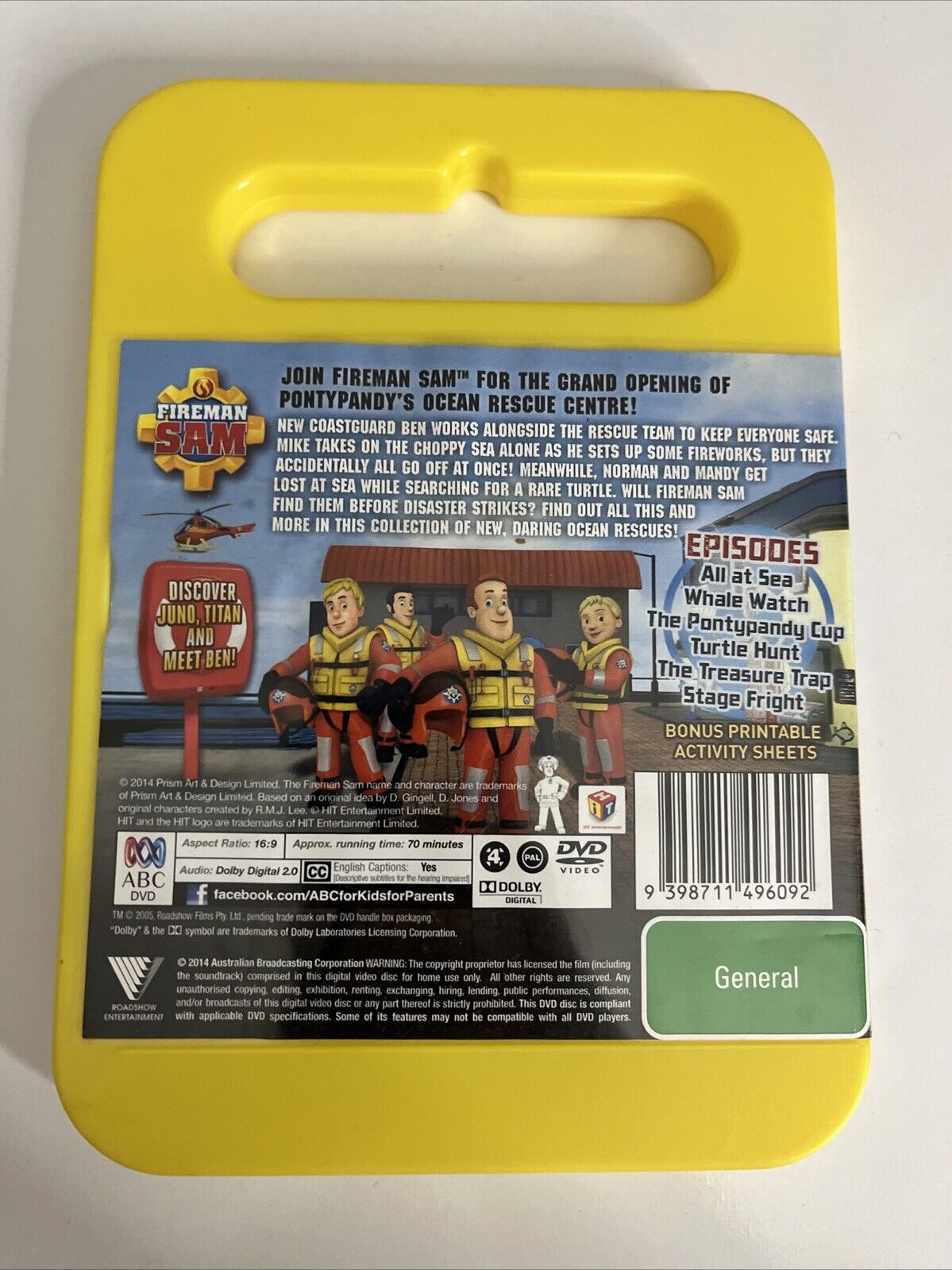 Fireman Sam Ocean Rescue! (DVD, 2013) ABC Kids Region 4 – Retro Unit