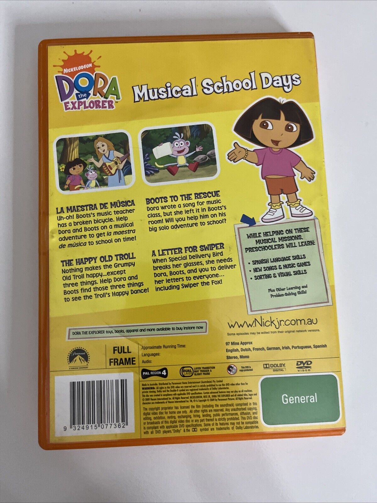 Dora the Explorer Musical School Days (DVD, 2009) Nickelodeon Animatio ...