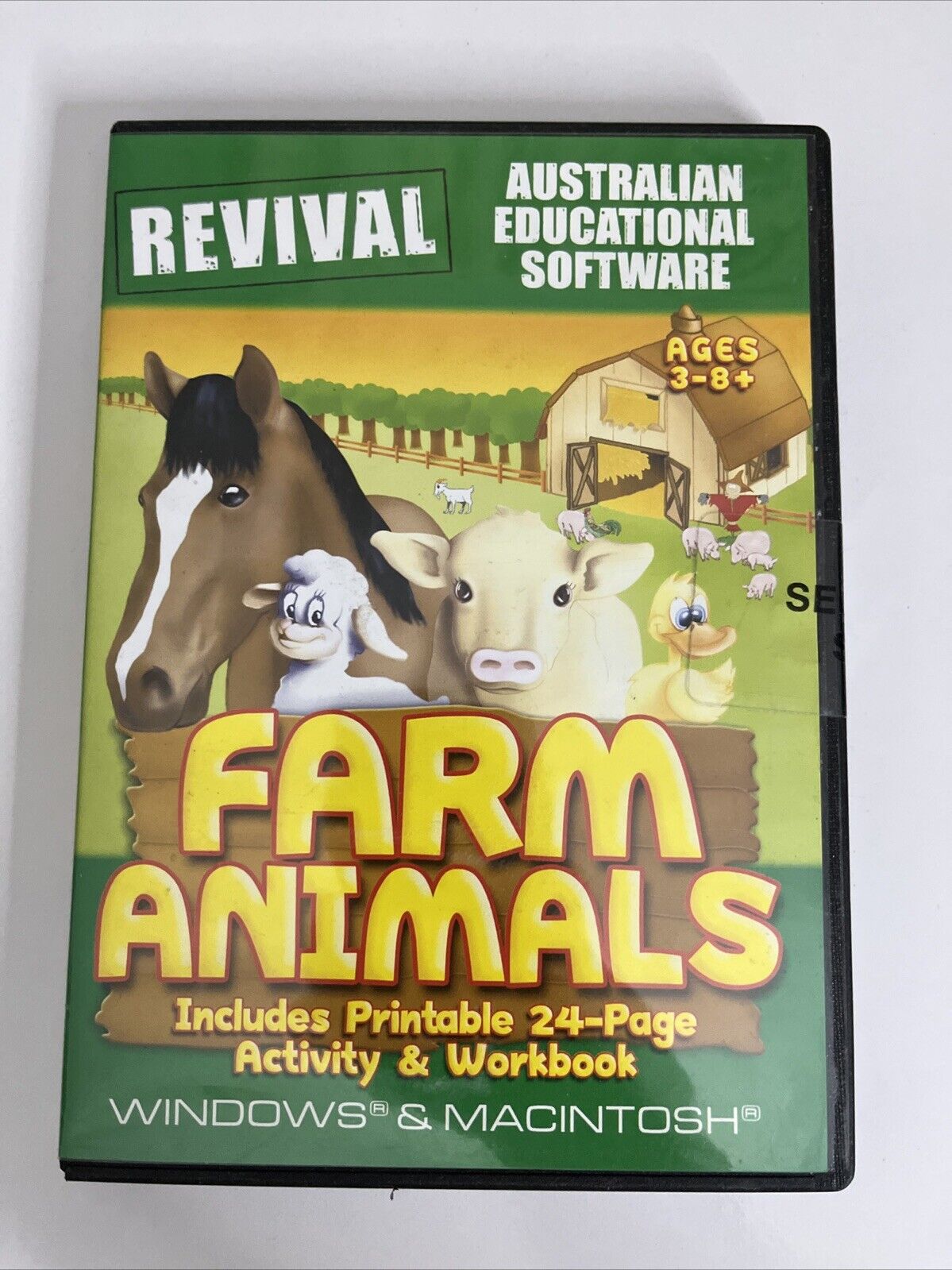 Farm Animals PC MAC Windows Game Educational Increase Memory & Logic N ...
