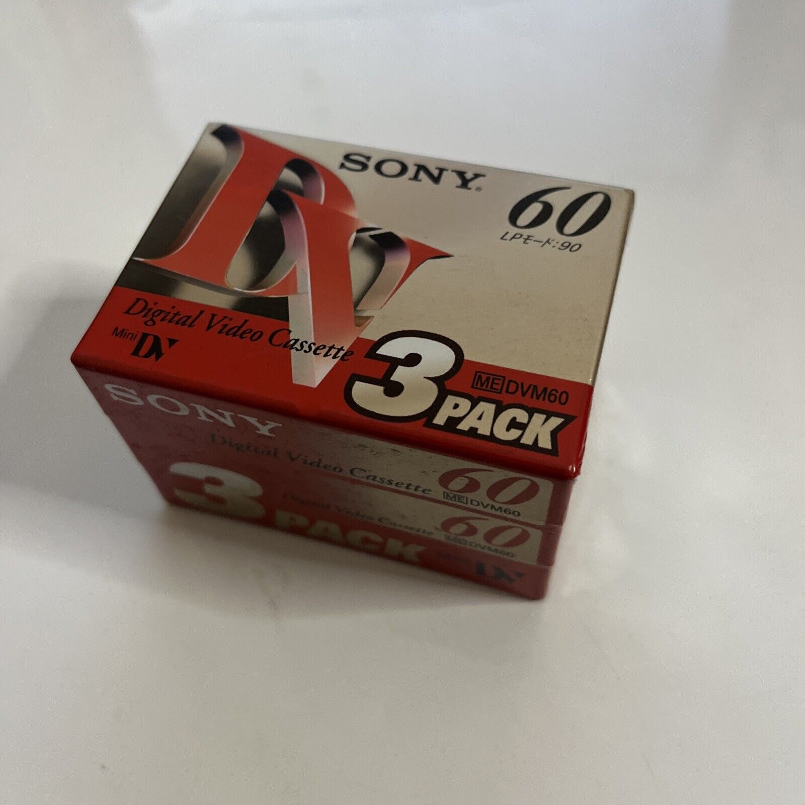 Sony Mini DV 60 Minute 3 Pack Video Cassette 3DVM60R NEW Sealed Made i ...