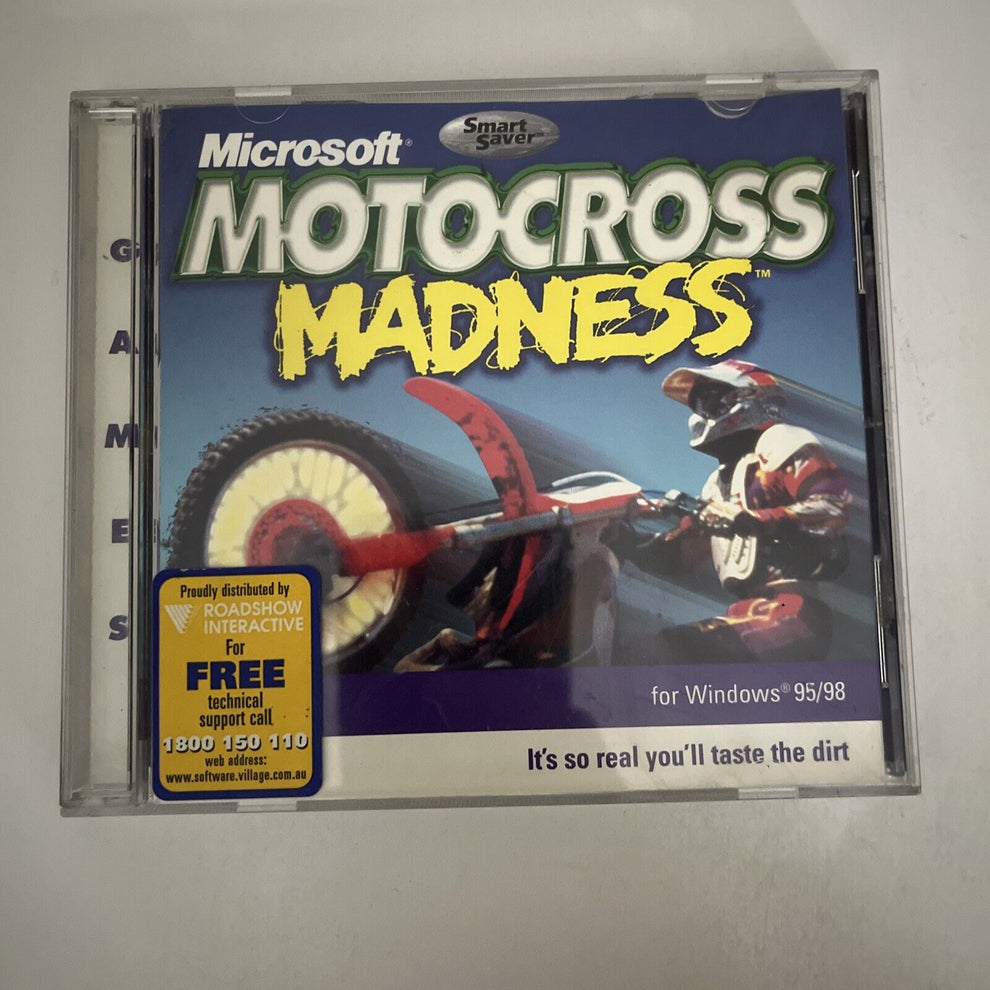Microsoft Motocross Madness PC Windows 1998 Racing Game – Retro Unit