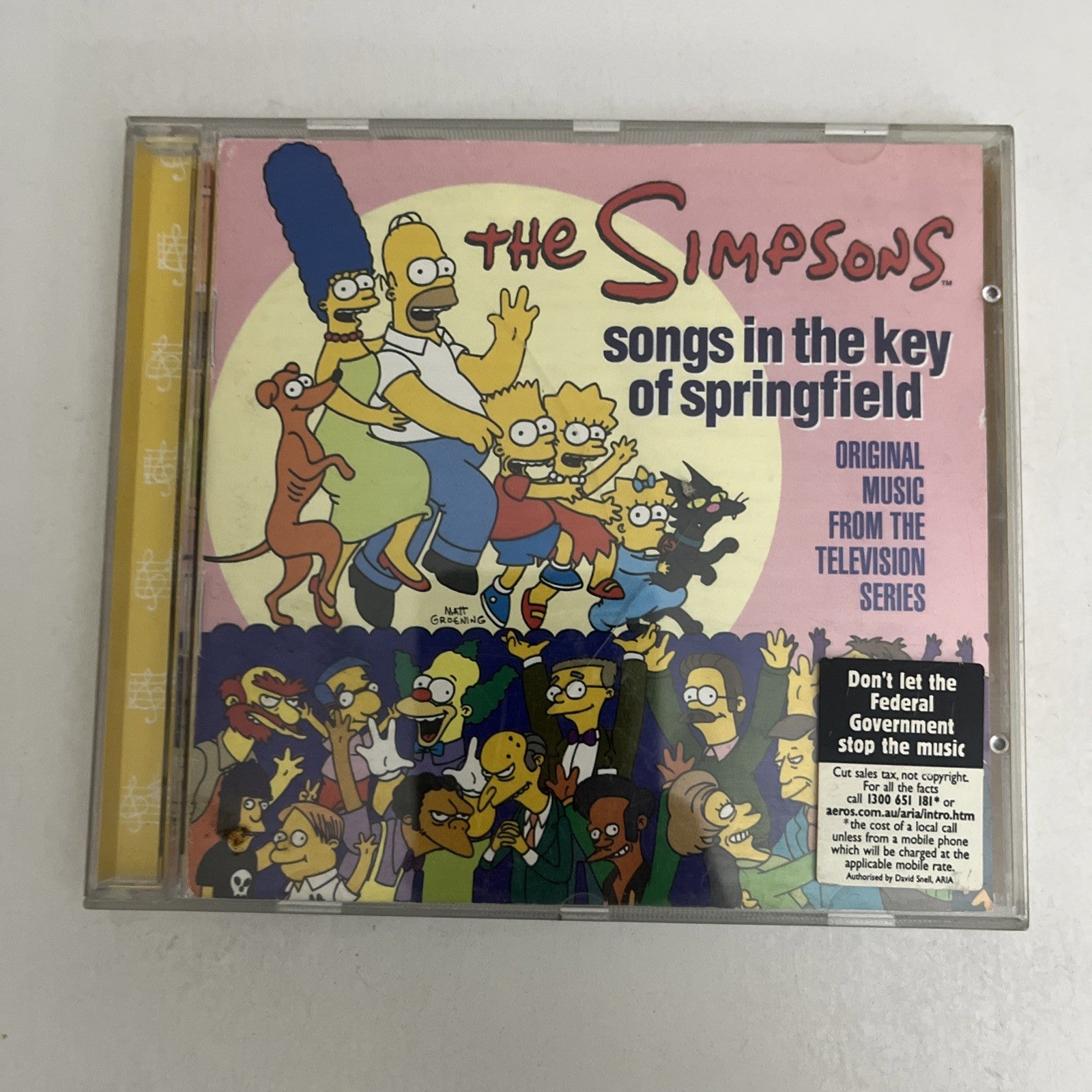 The Simpsons – Songs In The Key Of Springfield (CD, 1997) Album 812272 ...