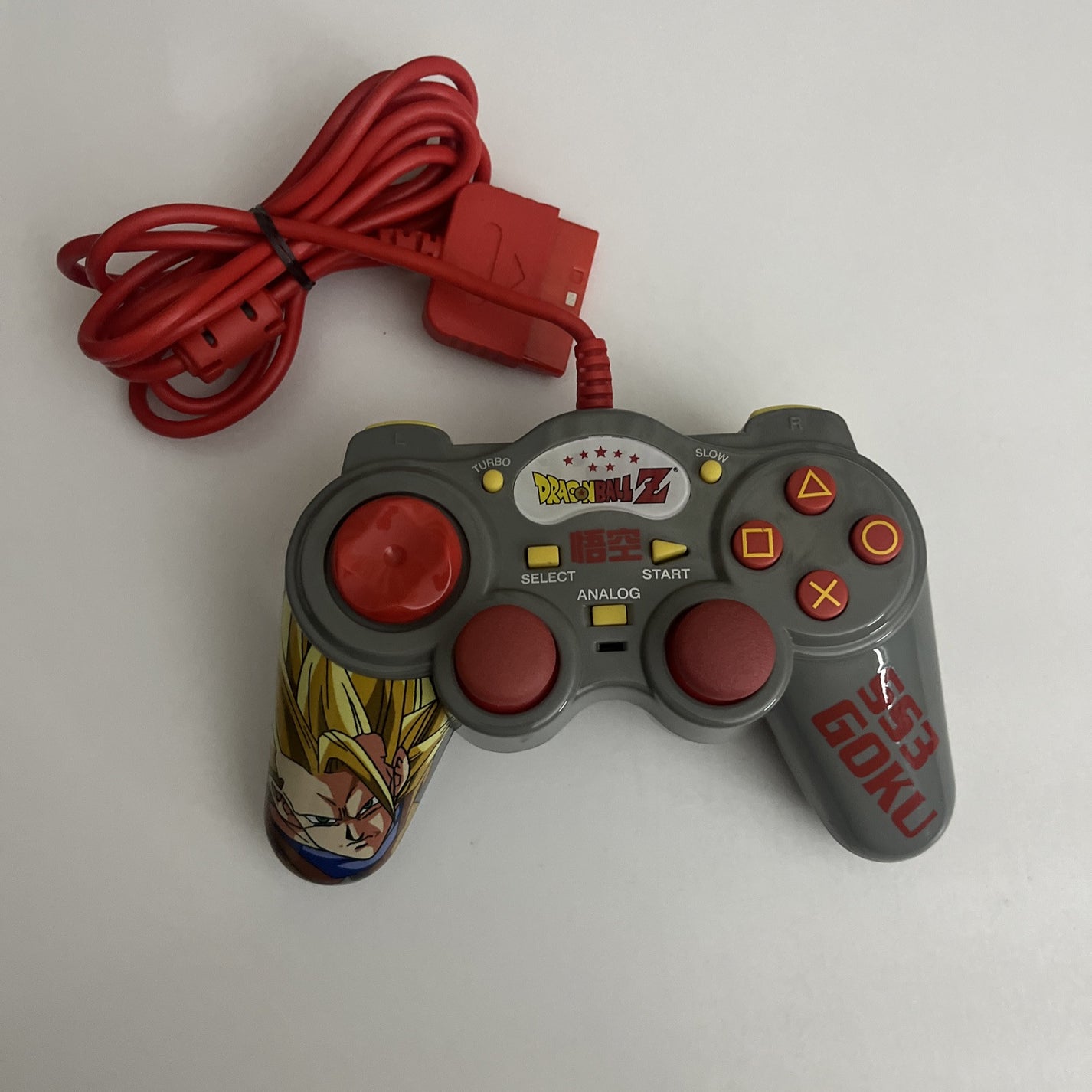 Genuine Dragonball Z Goku Sony PlayStation PS2 Controller Wired with T ...
