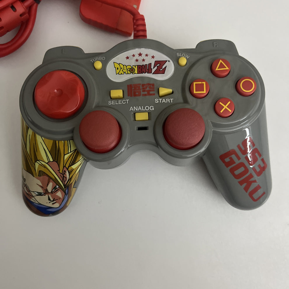 Genuine Dragonball Z Goku Sony PlayStation PS2 Controller Wired with T ...
